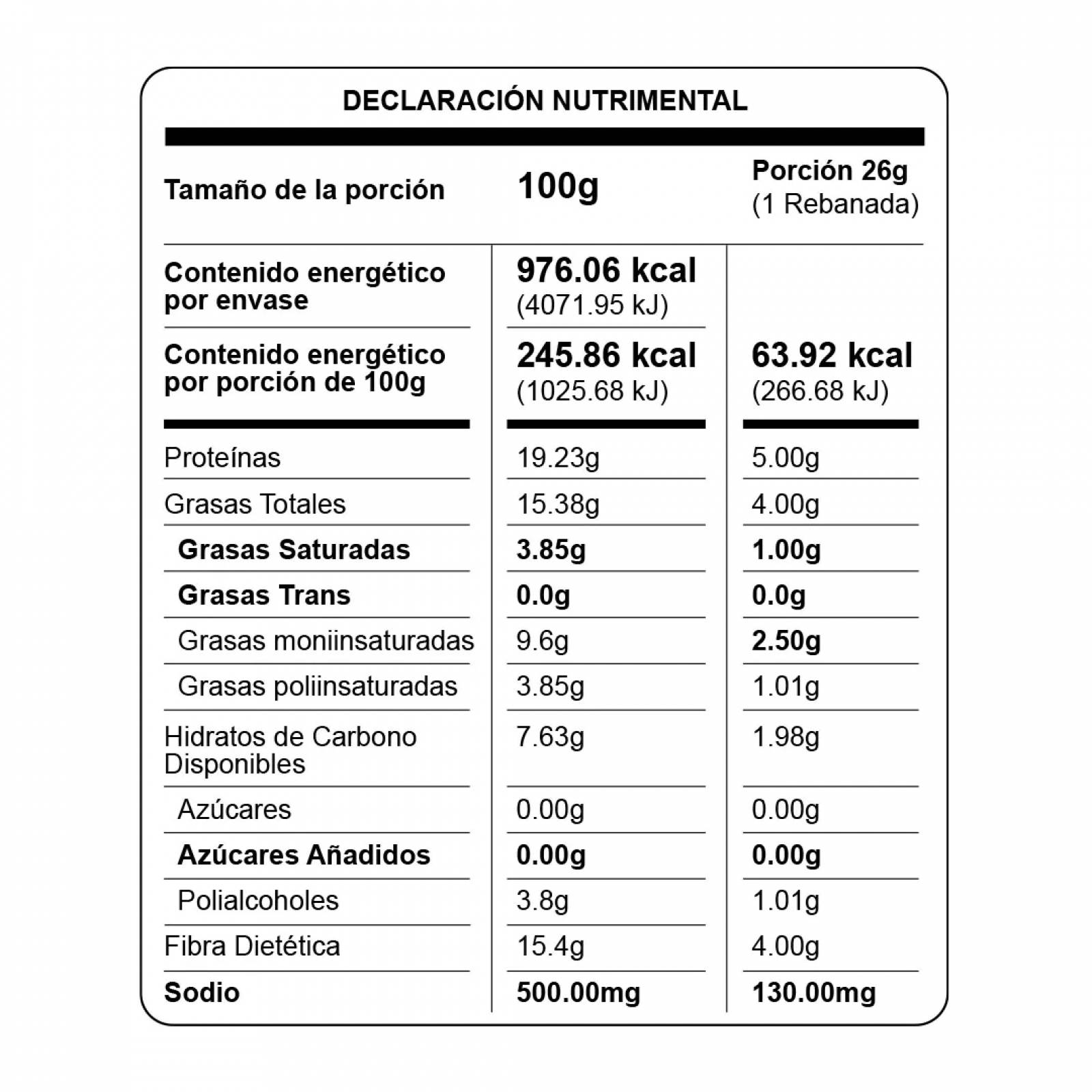 Pan Keto Sabor a Mantequilla 3 Pza, LowCarb de SOLA