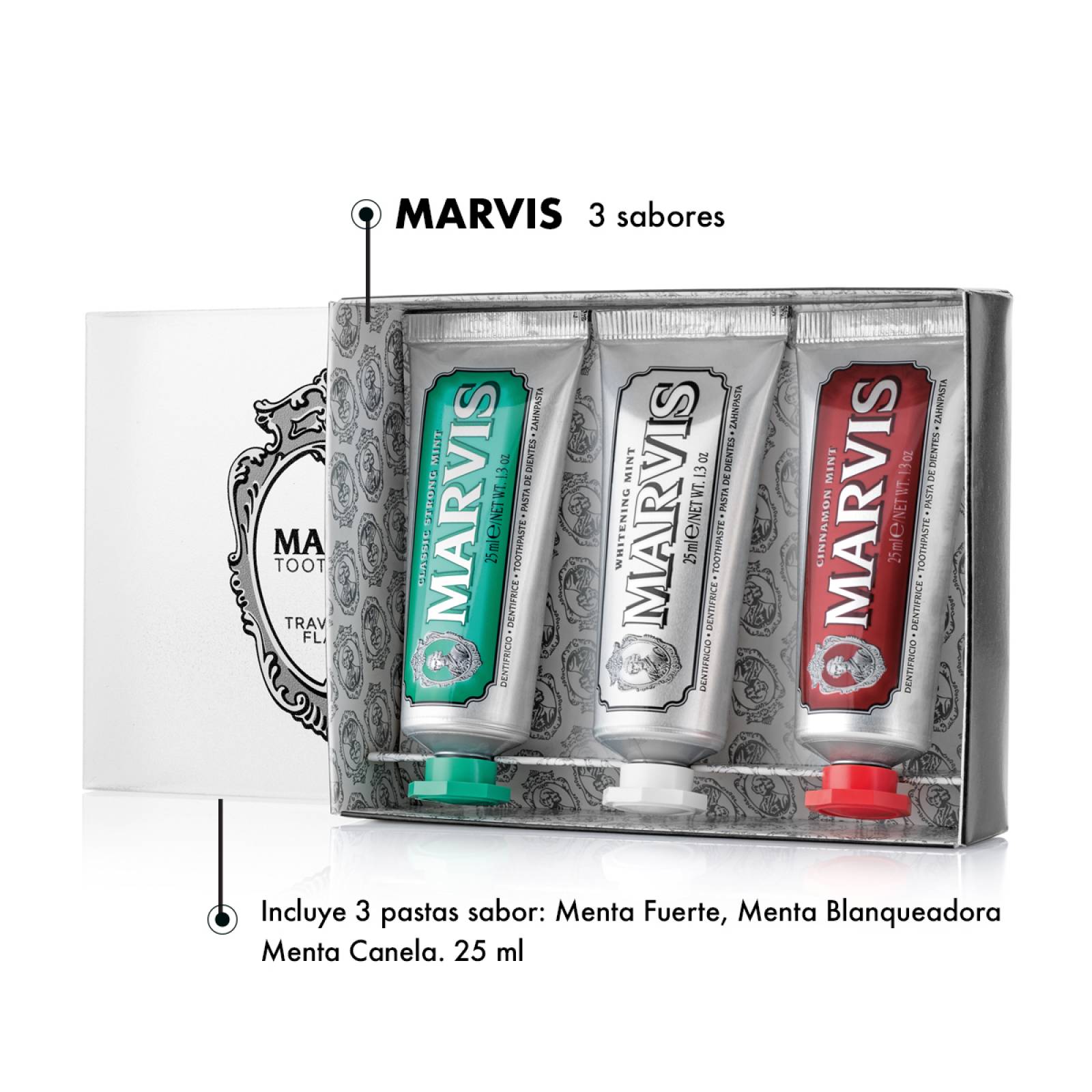 Marvis Kit Clasico 3 Pz 25 ml