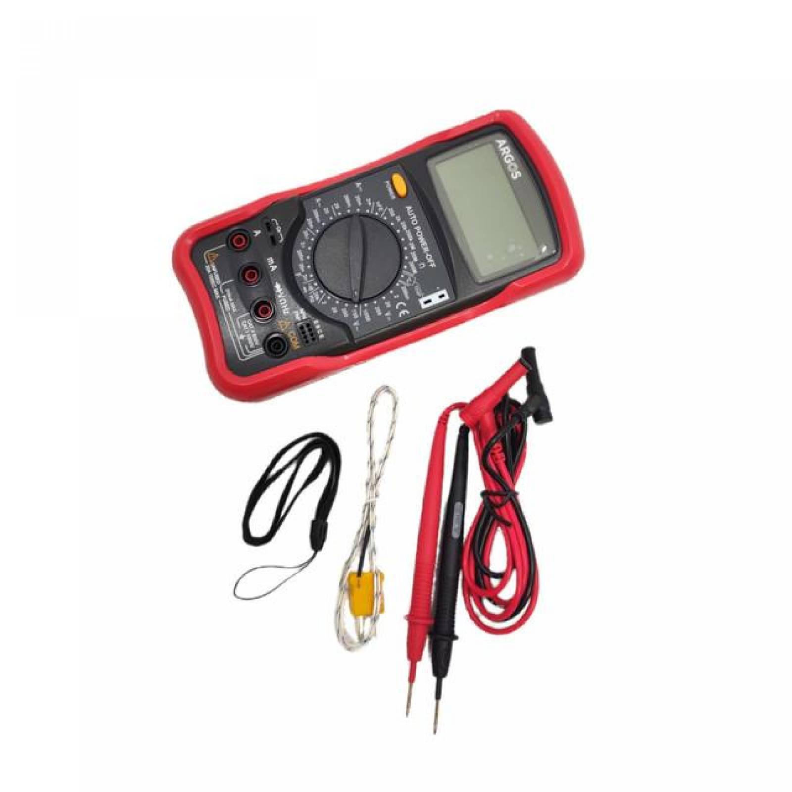 ARGOS 8850910 MULTÍMETRO DIGITAL CON TERMOPAR PROFESIONAL