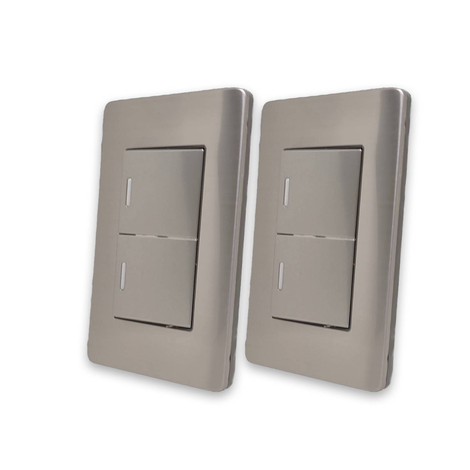 ARGOS 8841900 APAGADOR DOBLE CON PLACA DE ACERO INOXIDABLE