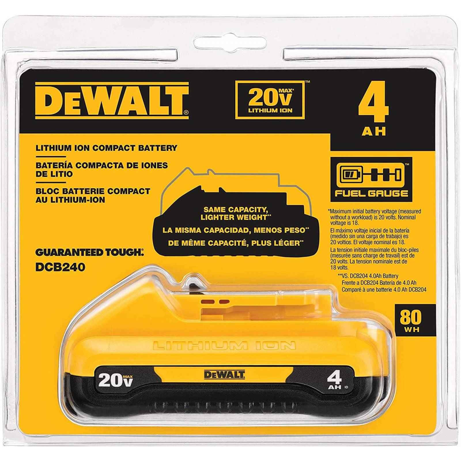 20V MAX COMPACT 4AH BATTERY