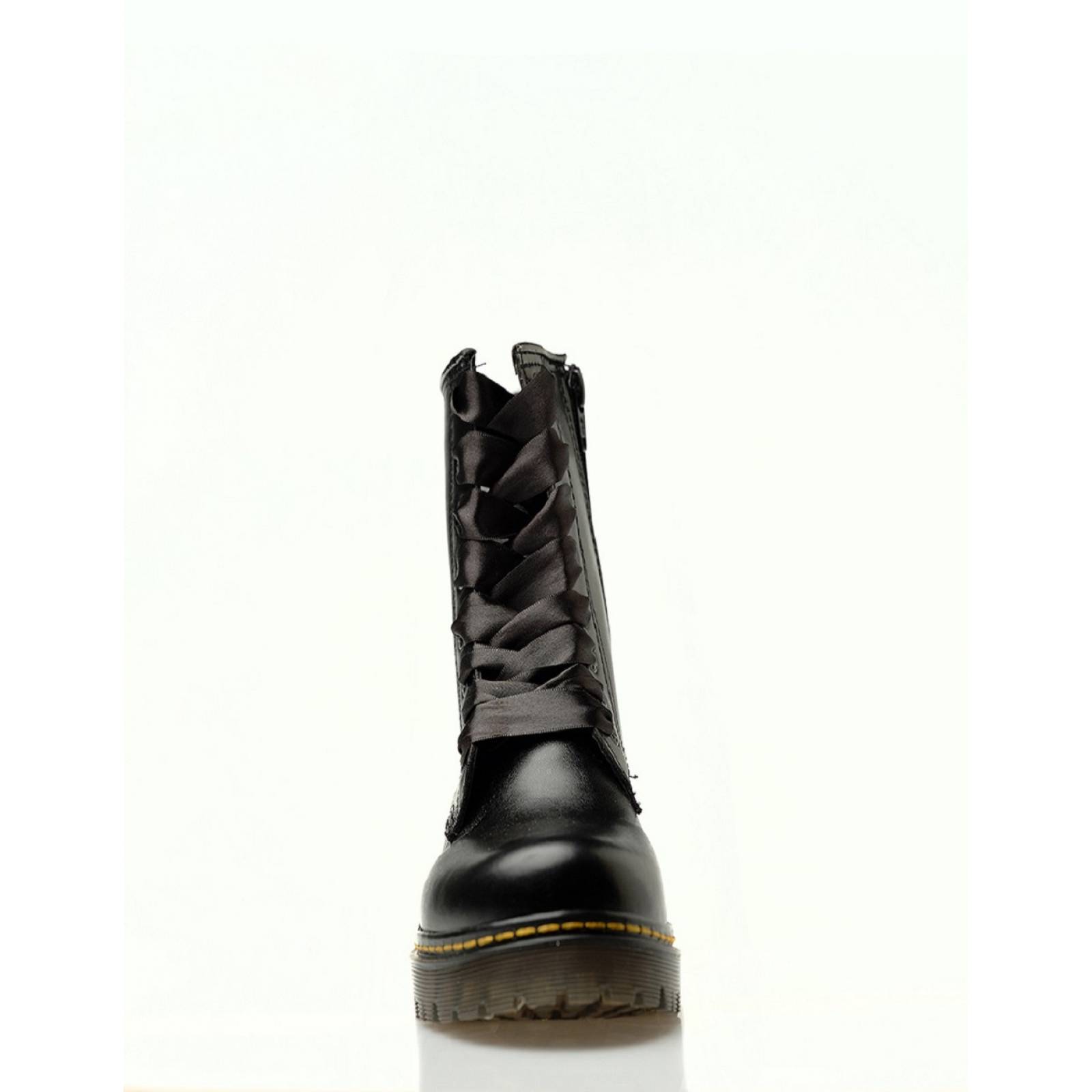 Botas Rockeras Hombre Piel Negra Combat Bota Urbana