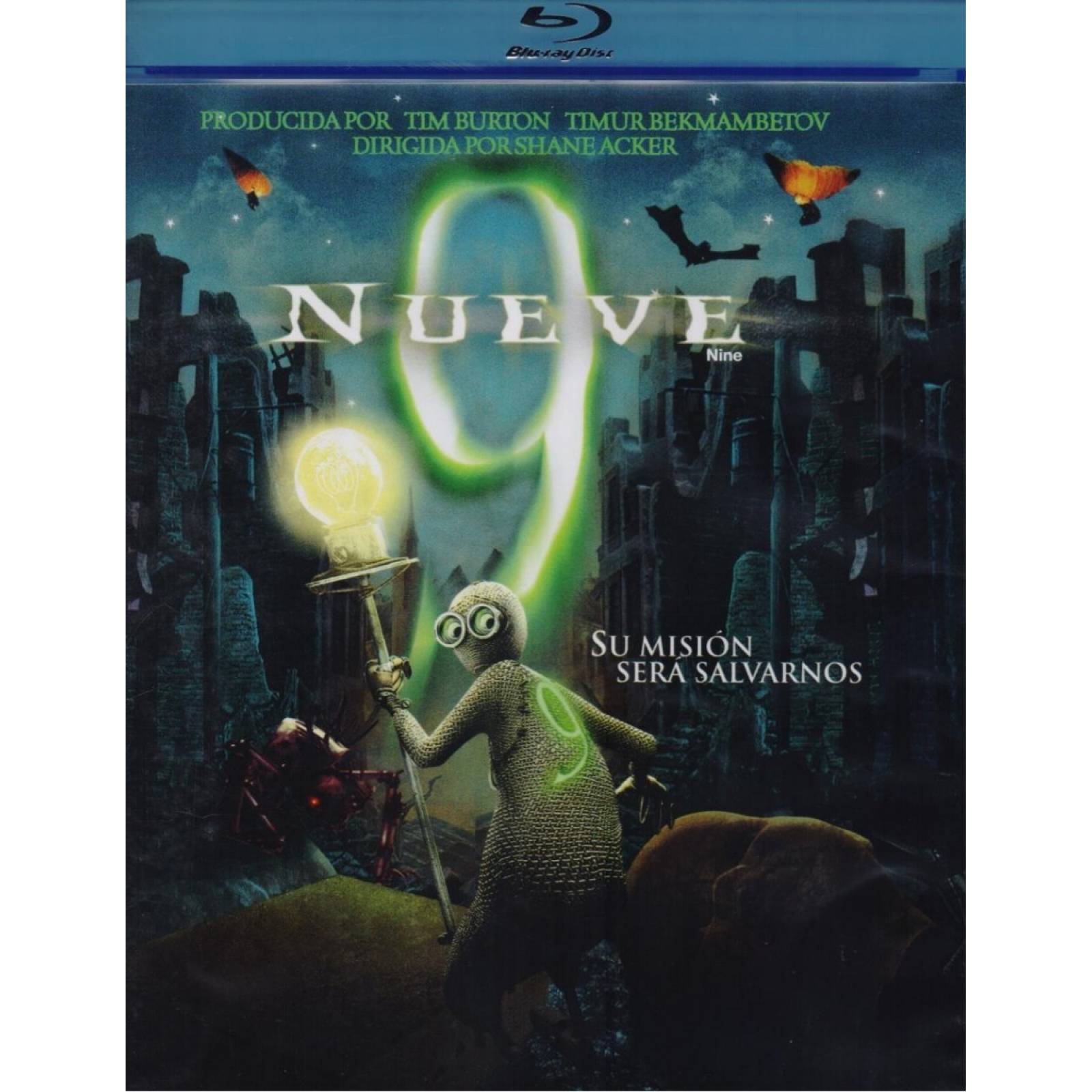 Nueve Nine 9 Tim Burton Pelicula Blu-ray