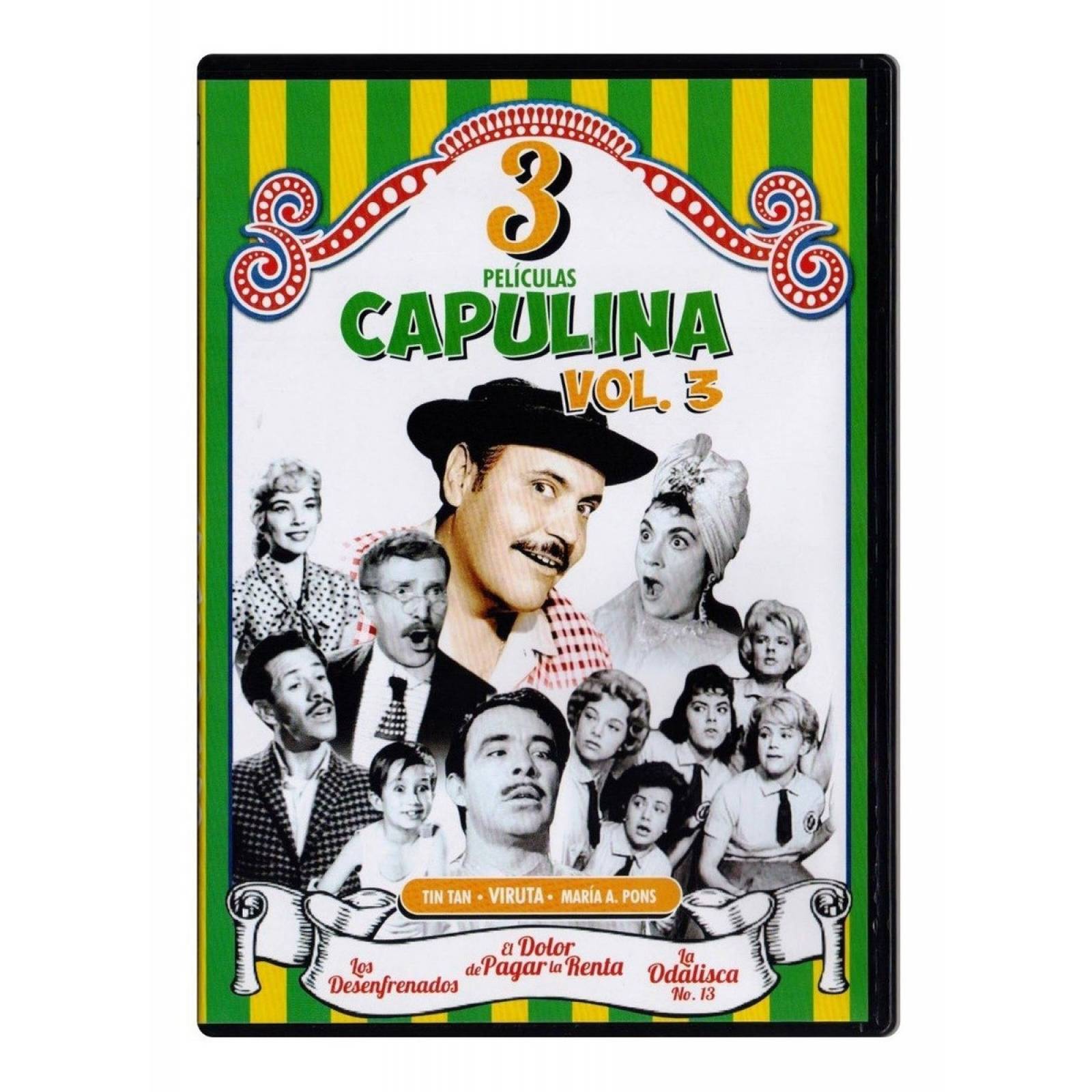 Capulina Volumen 3 Coleccion De 3 Peliculas Dvd