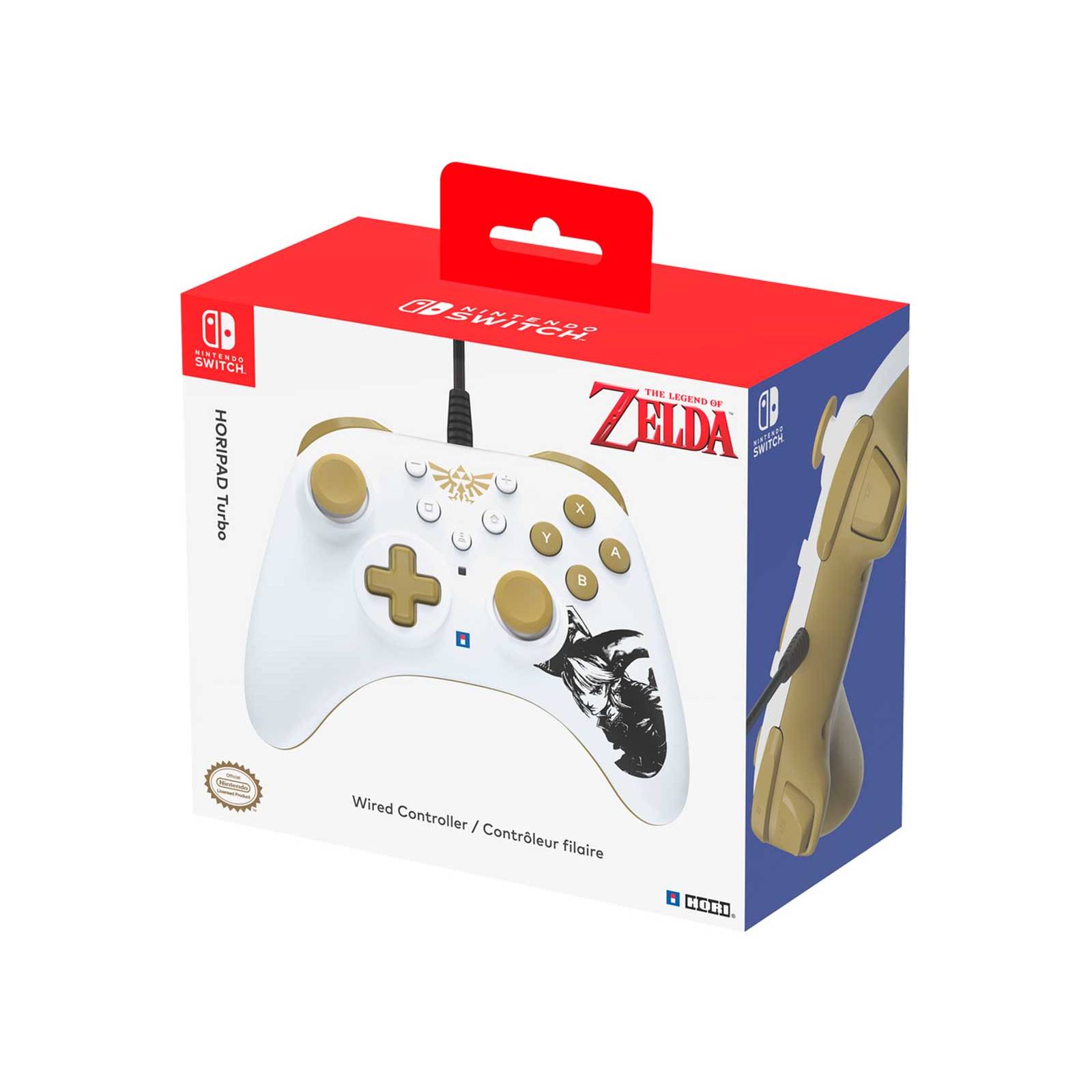 Control Nintendo Switch Alambrico Horipad Turbo Legend Zelda