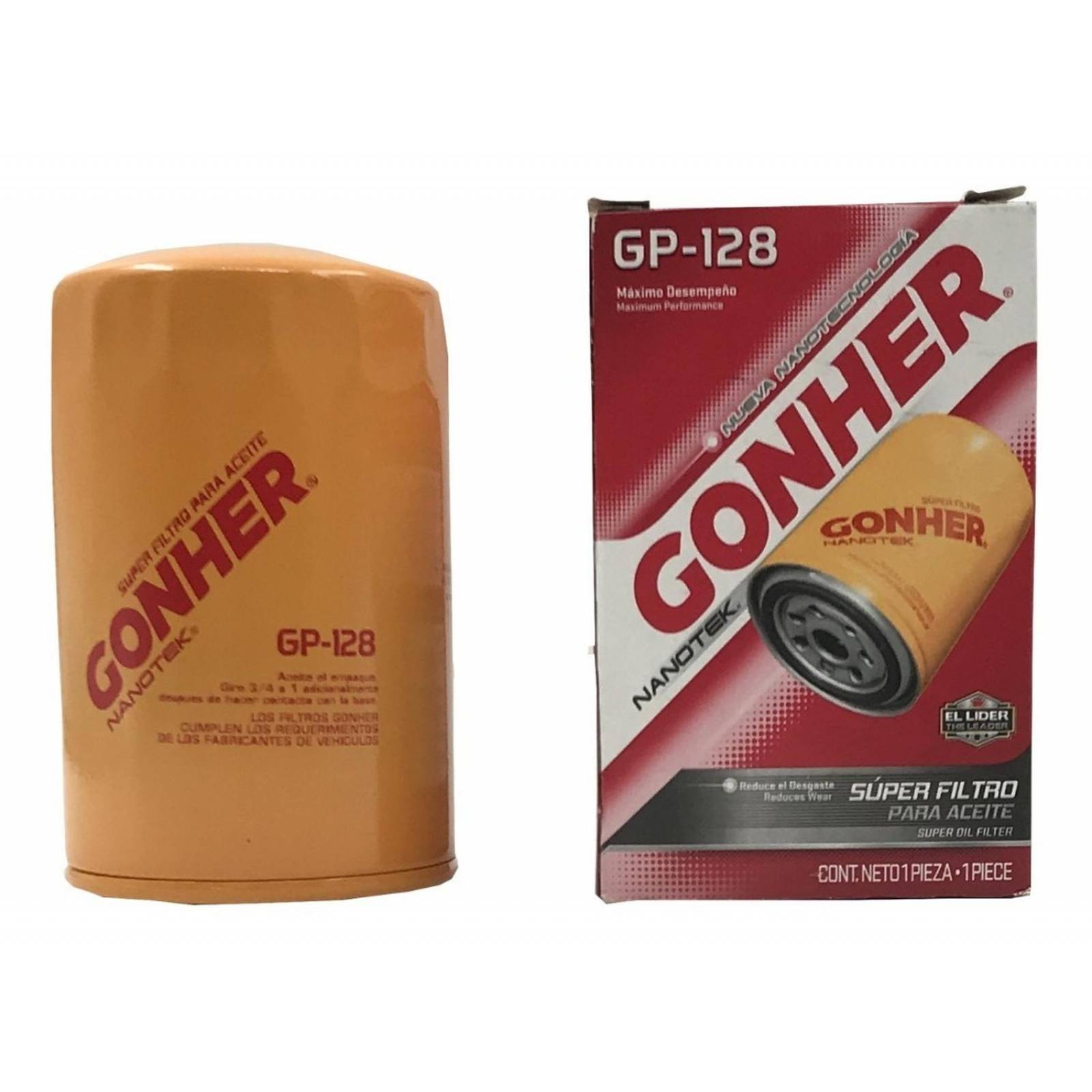 Filtro de Aceite Gp128 Gonher Nanotek