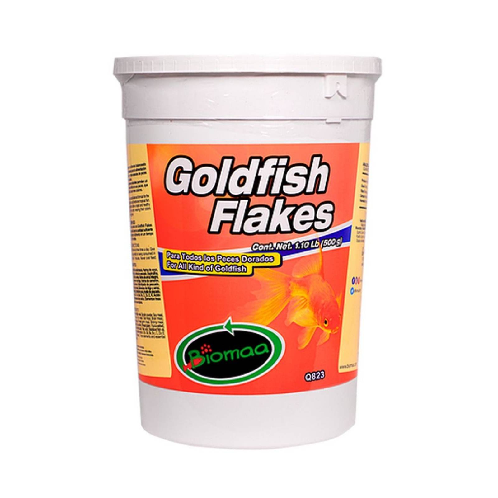 BIOMAA GOLDFISH FLAKES 500 GRAMOS