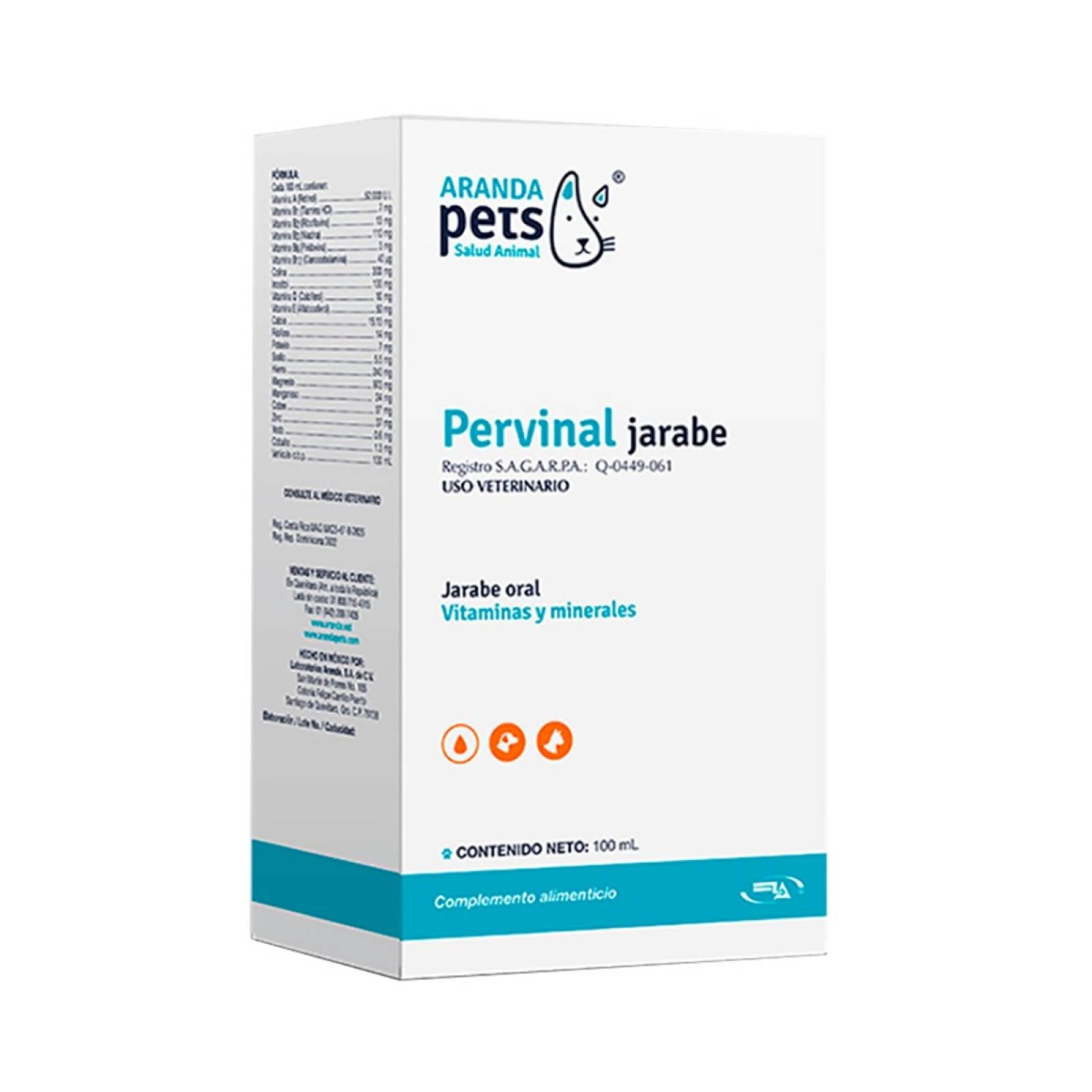 Pervinal jarabe aranda salud animal 100 ml