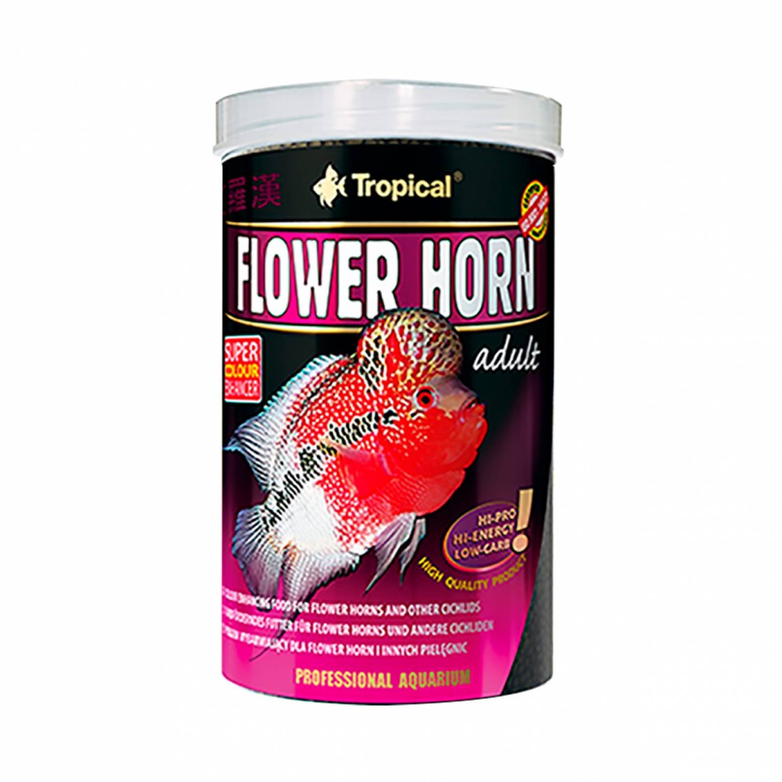 Alimento flower horn adult pellet tropical 380 gr