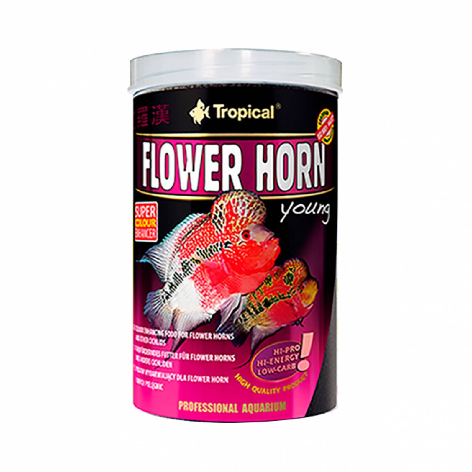 Visvoer Cichliden Tropical Flower Horn Adult Pellet 380g - Big Al's Pet ...