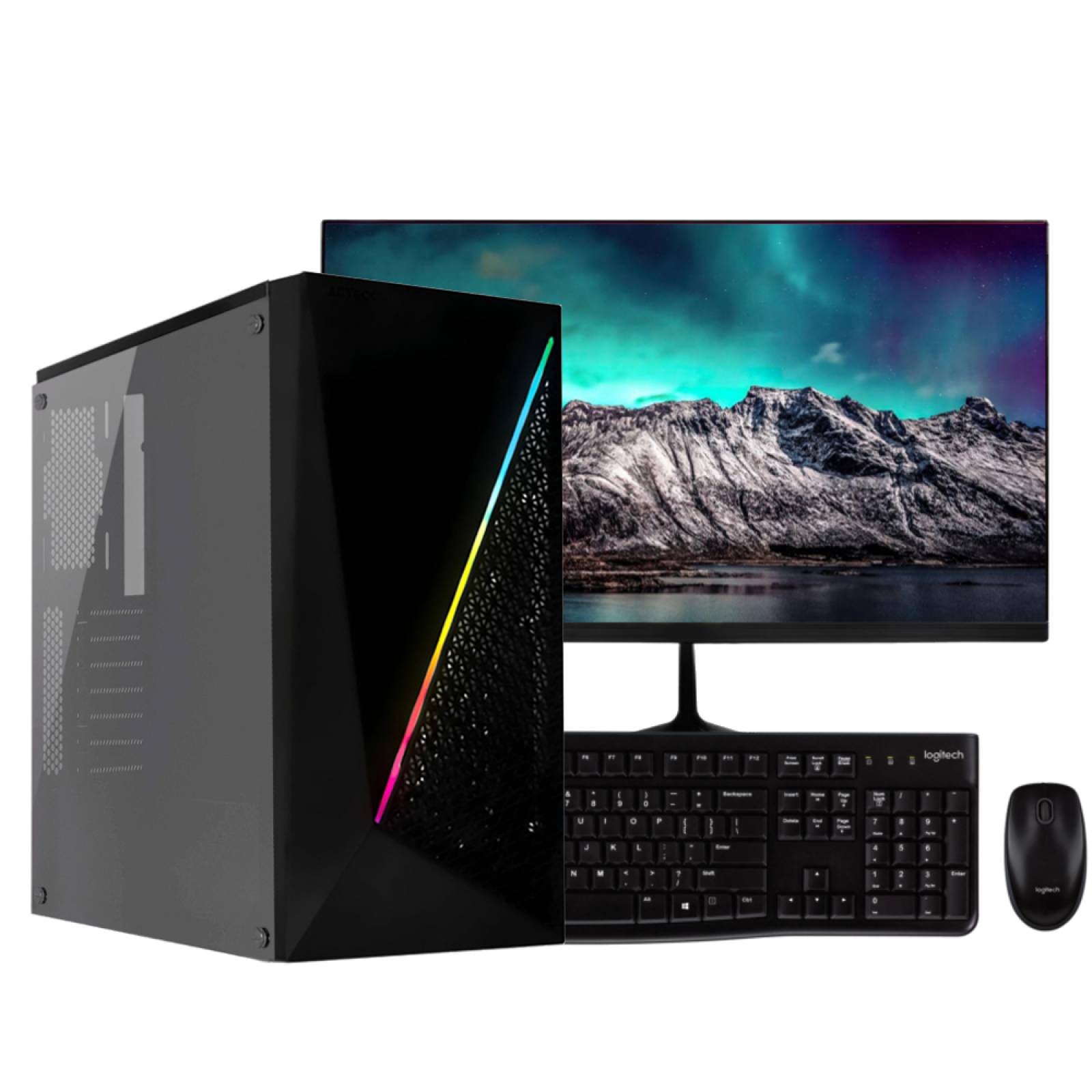 Pc Cpu Escritorio Intel Core i5 10400 Ram 8gb Ssd 480gb 21.5"