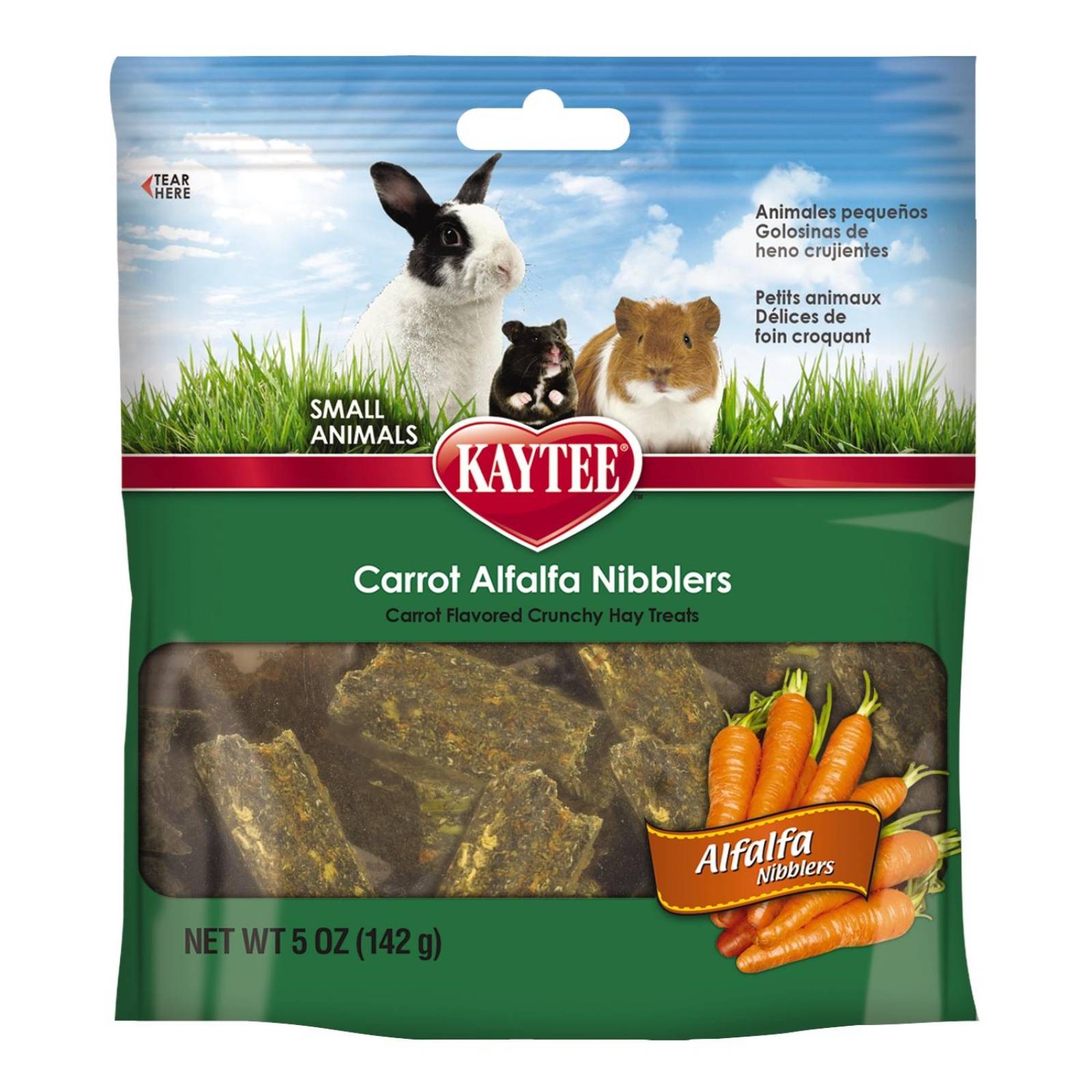 Premio Kaytee Nibblers Zanahoria cuyo, rata, conejo 141 g