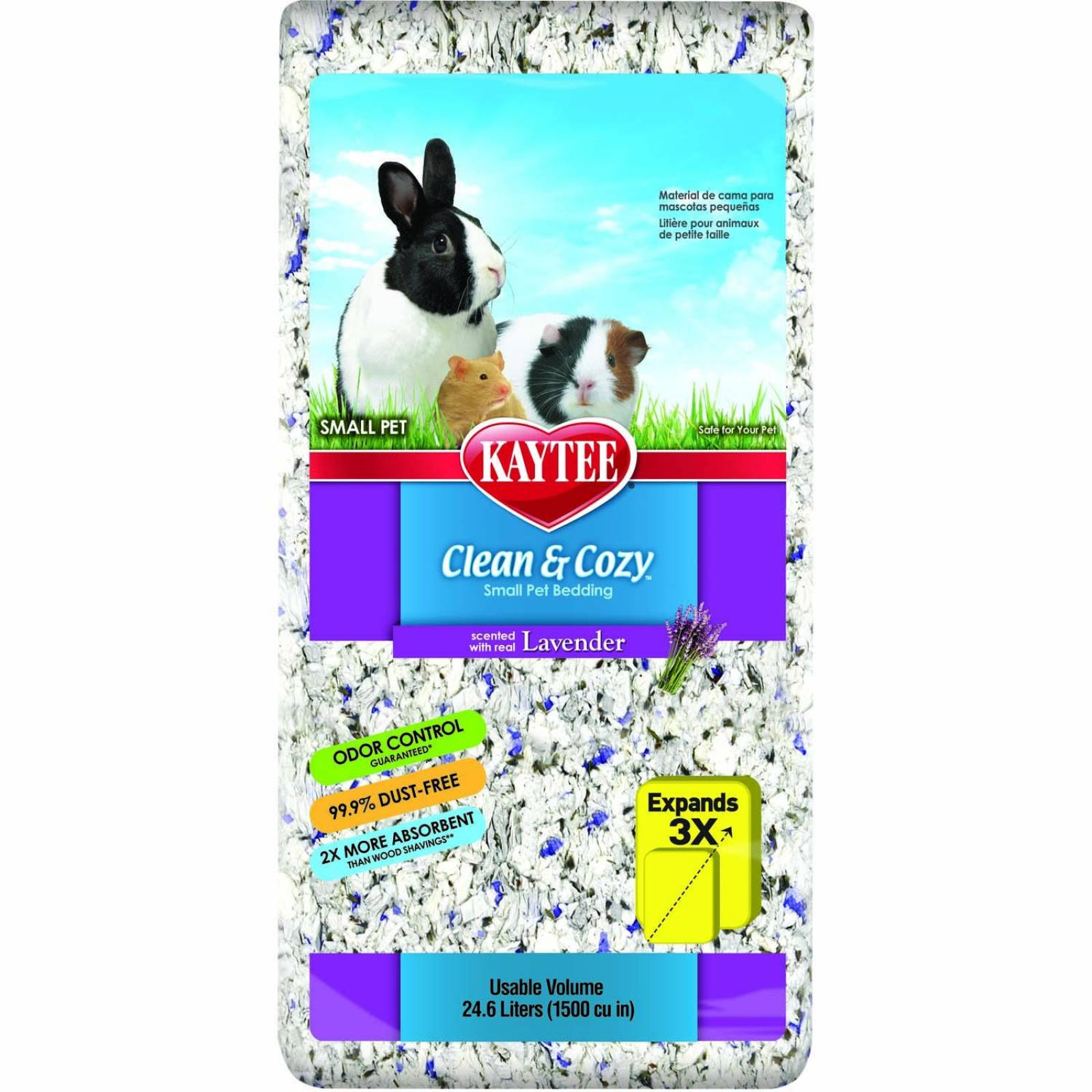 Kaytee Sustrato cama cuyo, conejo Clean & Cozy Lavanda 24.6L