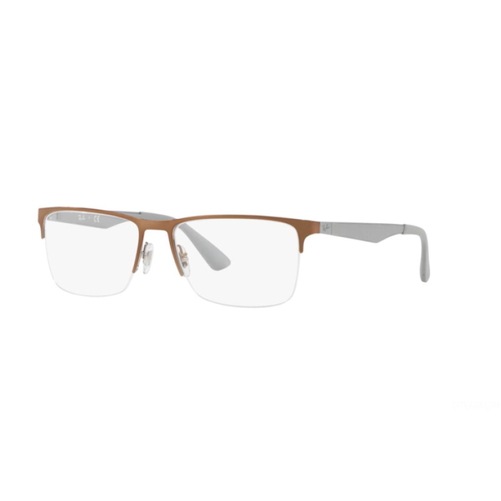 Ray ban Oftalmico RB6335 3011 Square Shape Cobre Gris Clasico