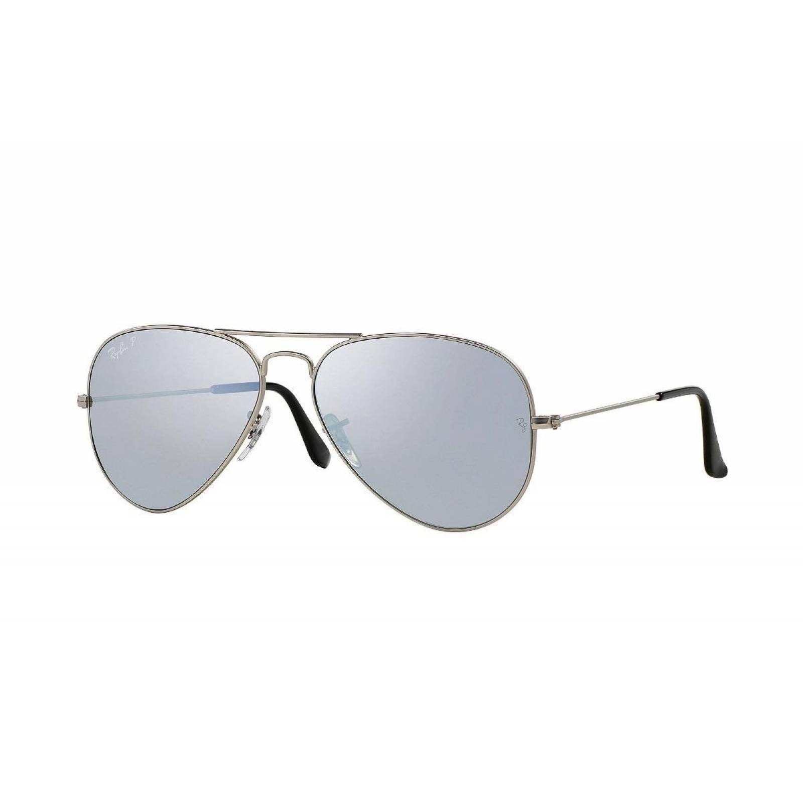Ray Ban Rb3025 019/w3 Aviador Polarizado Plata Espejo Gota