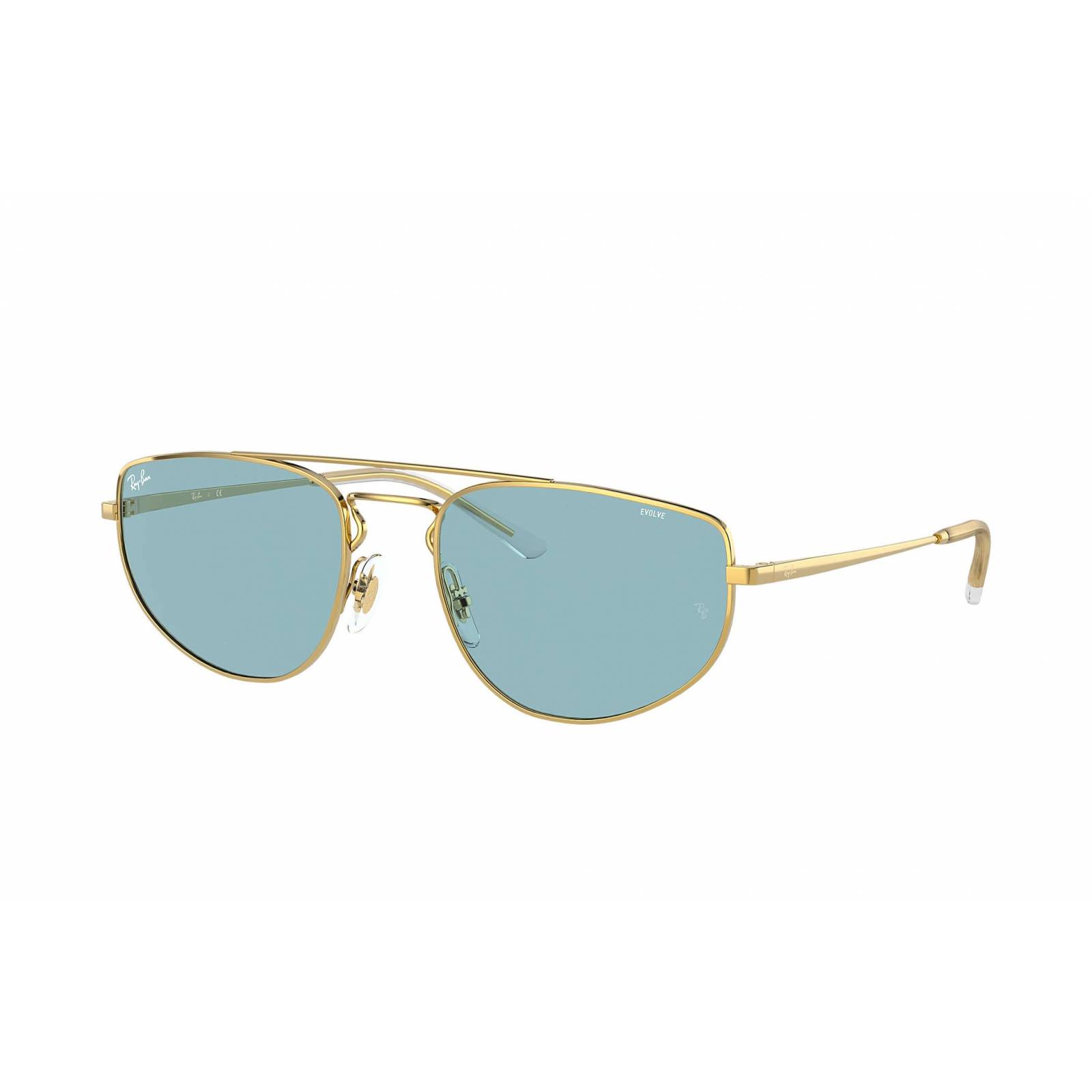Ray Ban RB3668 001/Q2 Square Shape Azul Transparente Dorado