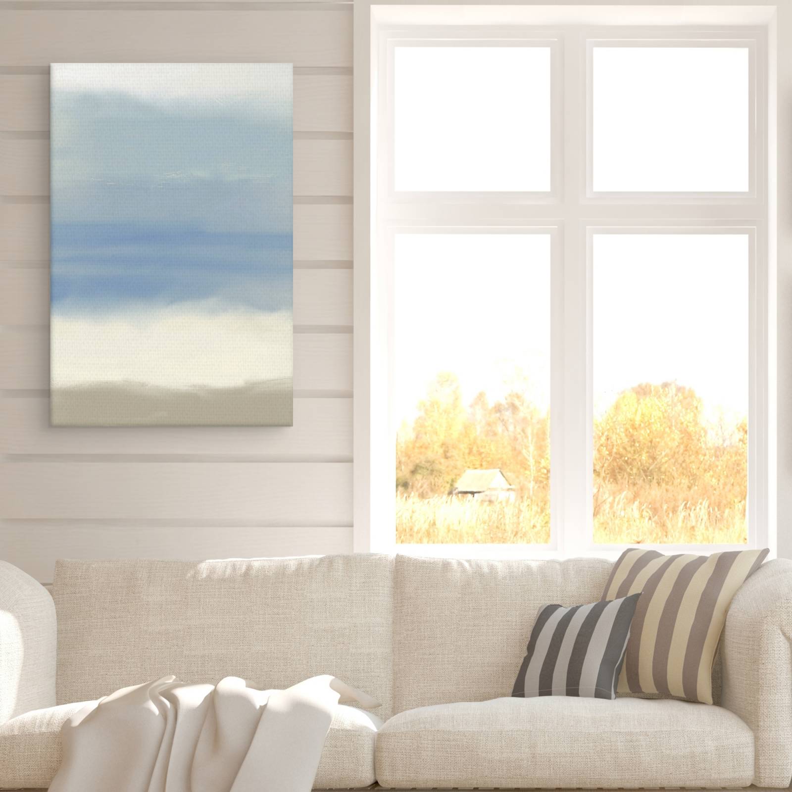 Cuadros Decorativos - Mar y cielo ligero de Graff-tee Studio