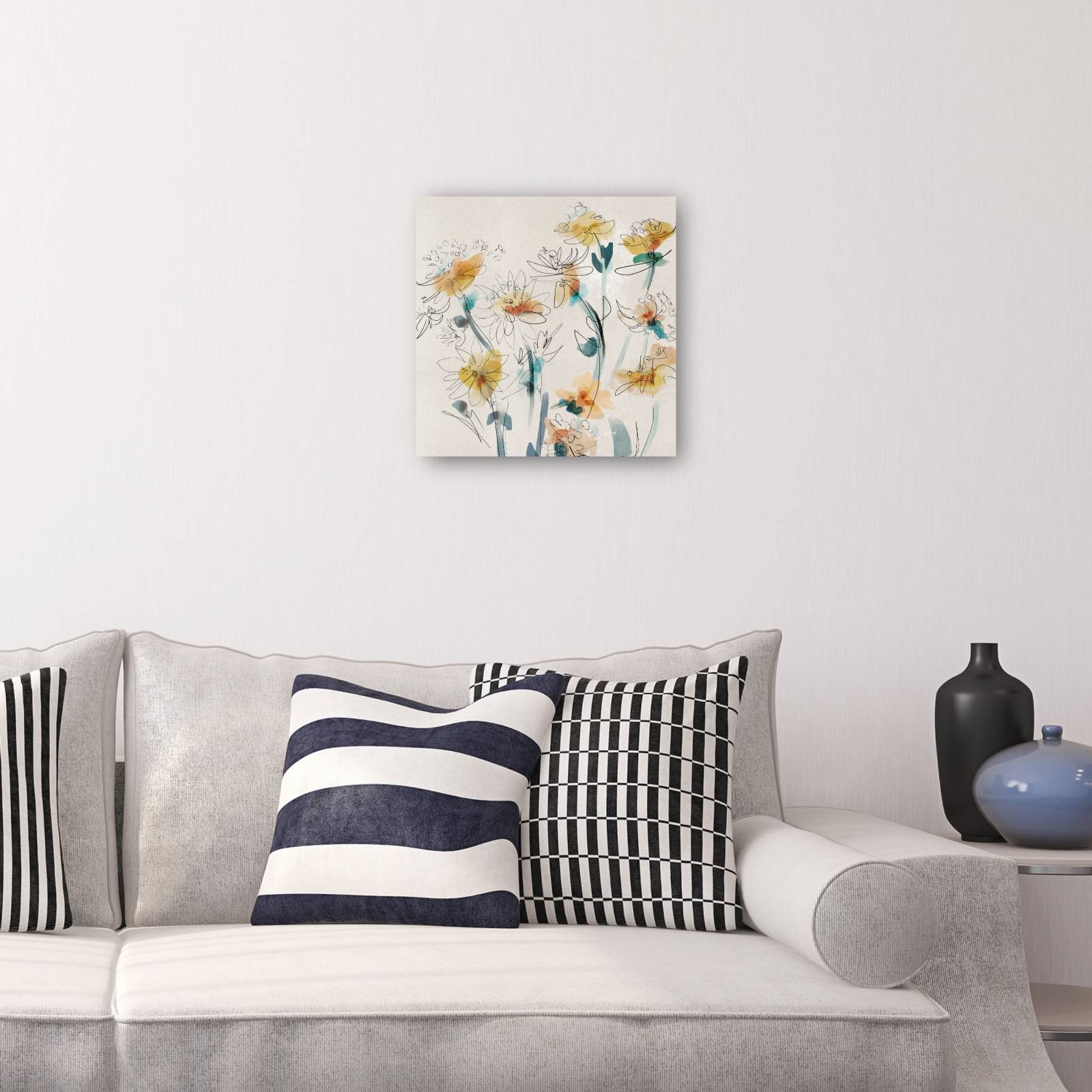 Cuadro Decorativo - Líneas finas 71 cm x 71 cm