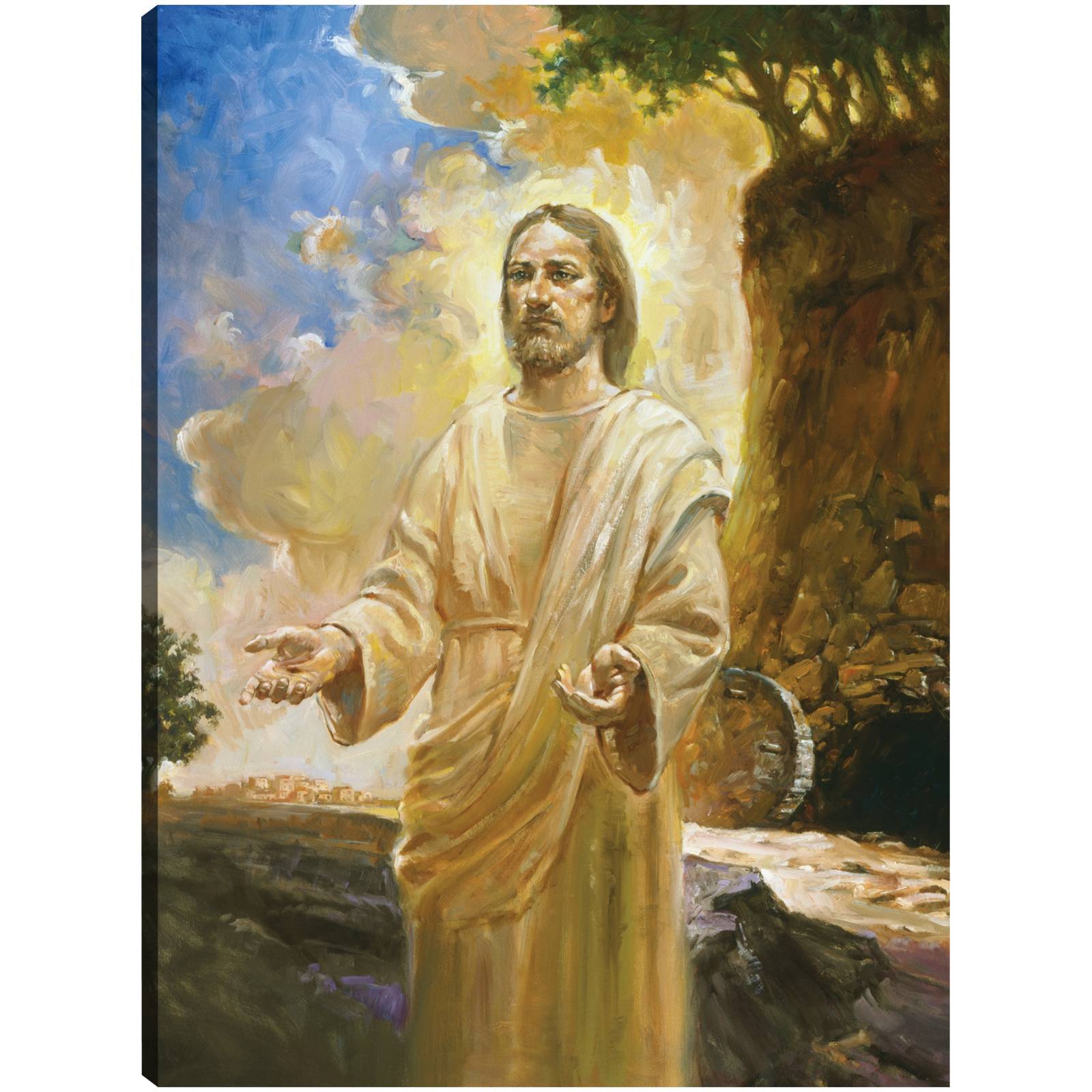 Cuadro Decorativo Jesus frente a la cueva 30 cm x 41 cm
