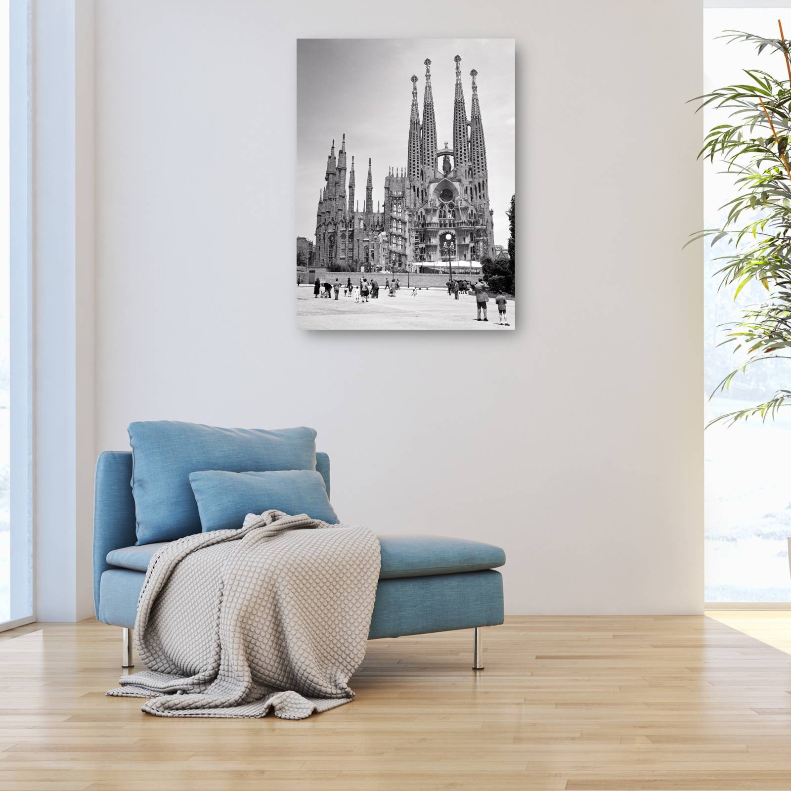 Cuadro Decorativo Gotico Gaudi Espana 89 cm x 117 cm