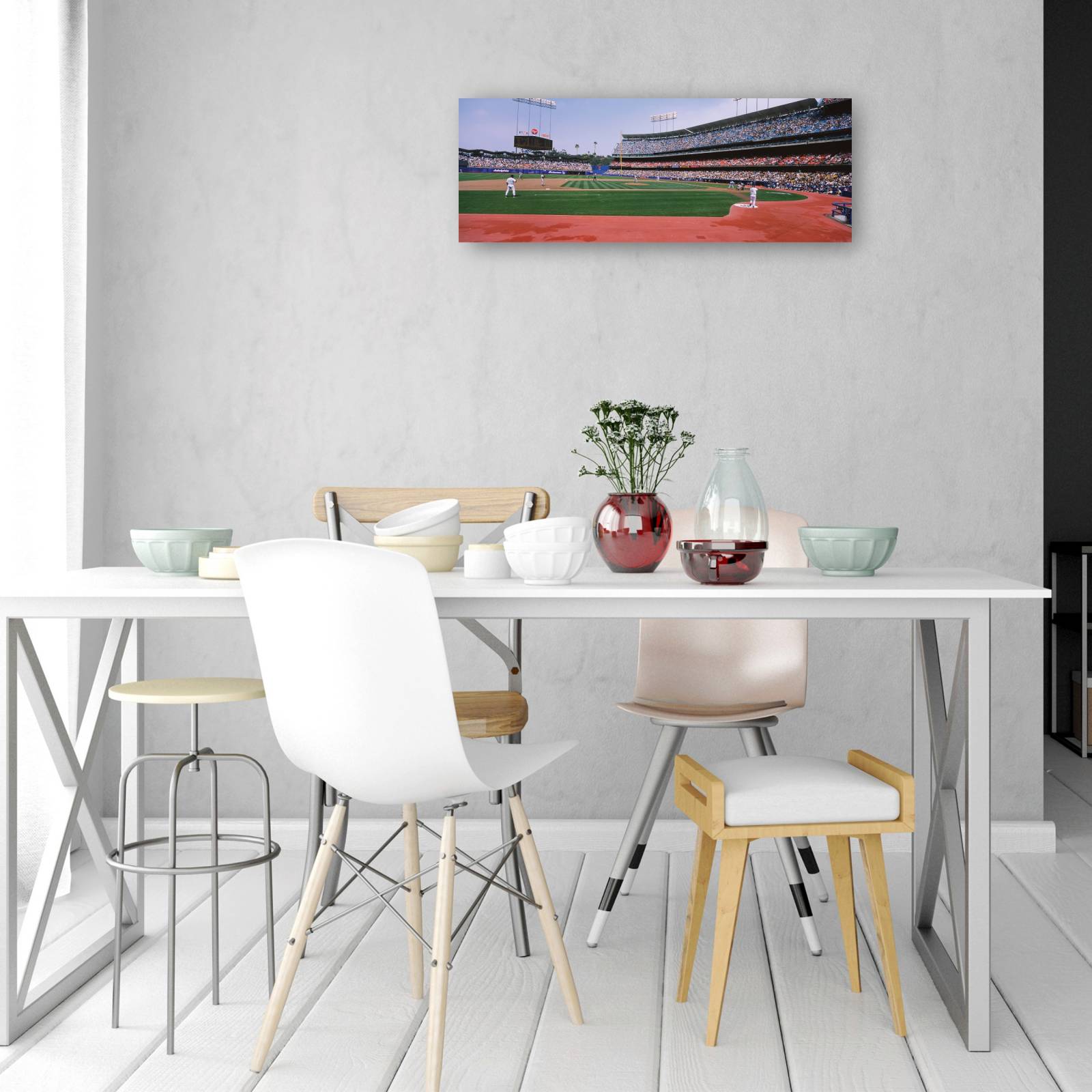 Cuadro Decorativo Dodgers vs Yankees Dodger Stadium