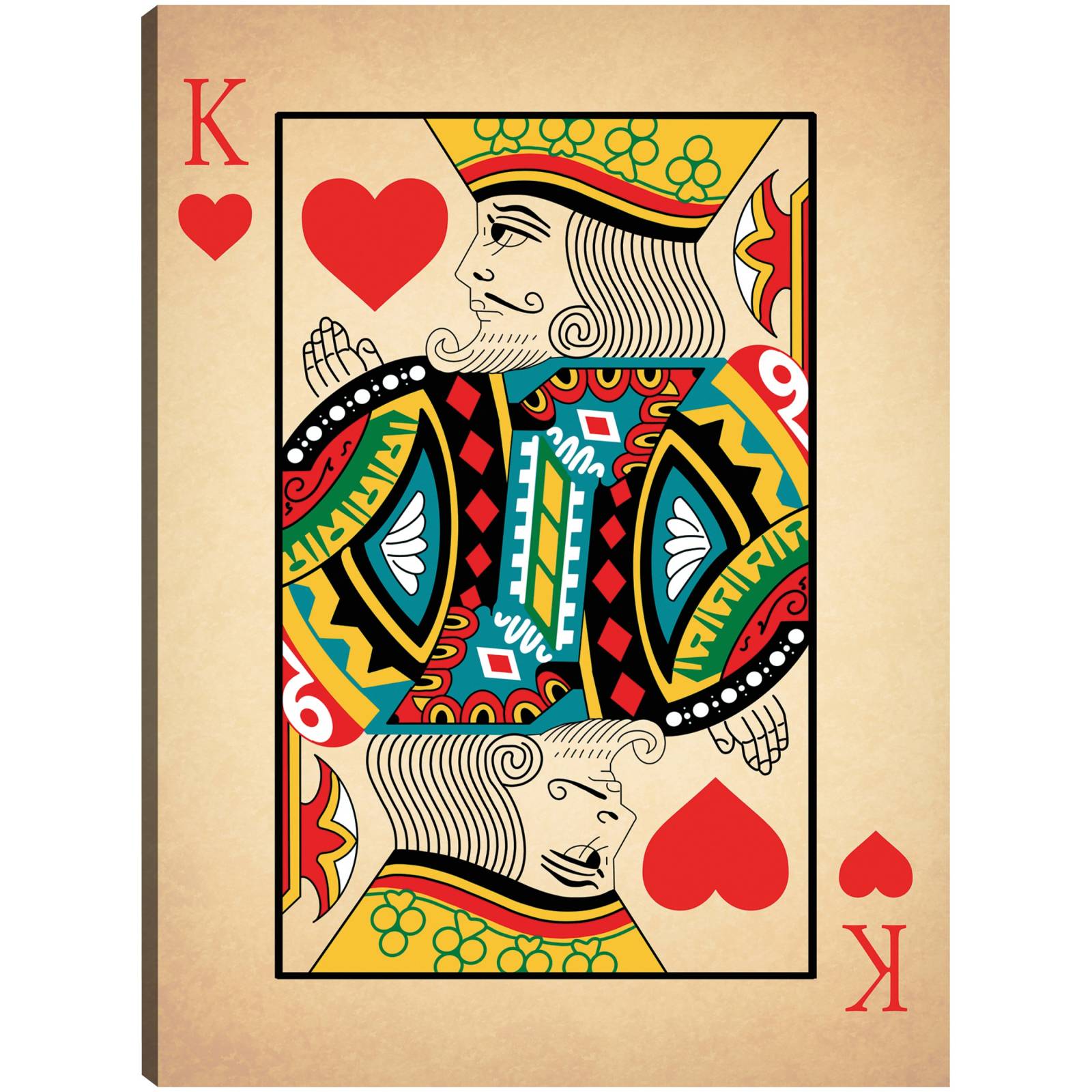 Cuadro Decorativo Rey de Corazones