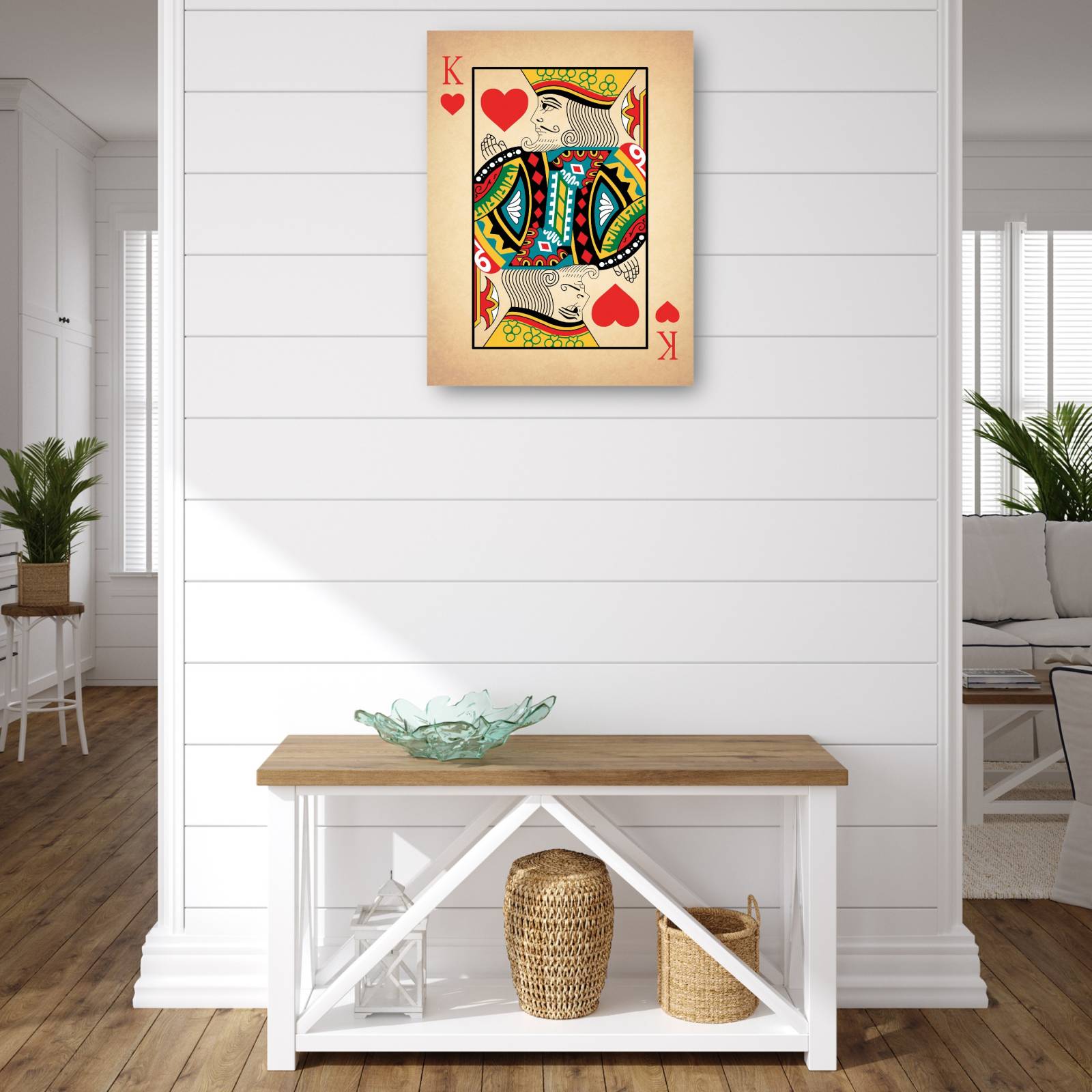 Cuadro Decorativo Rey de Corazones