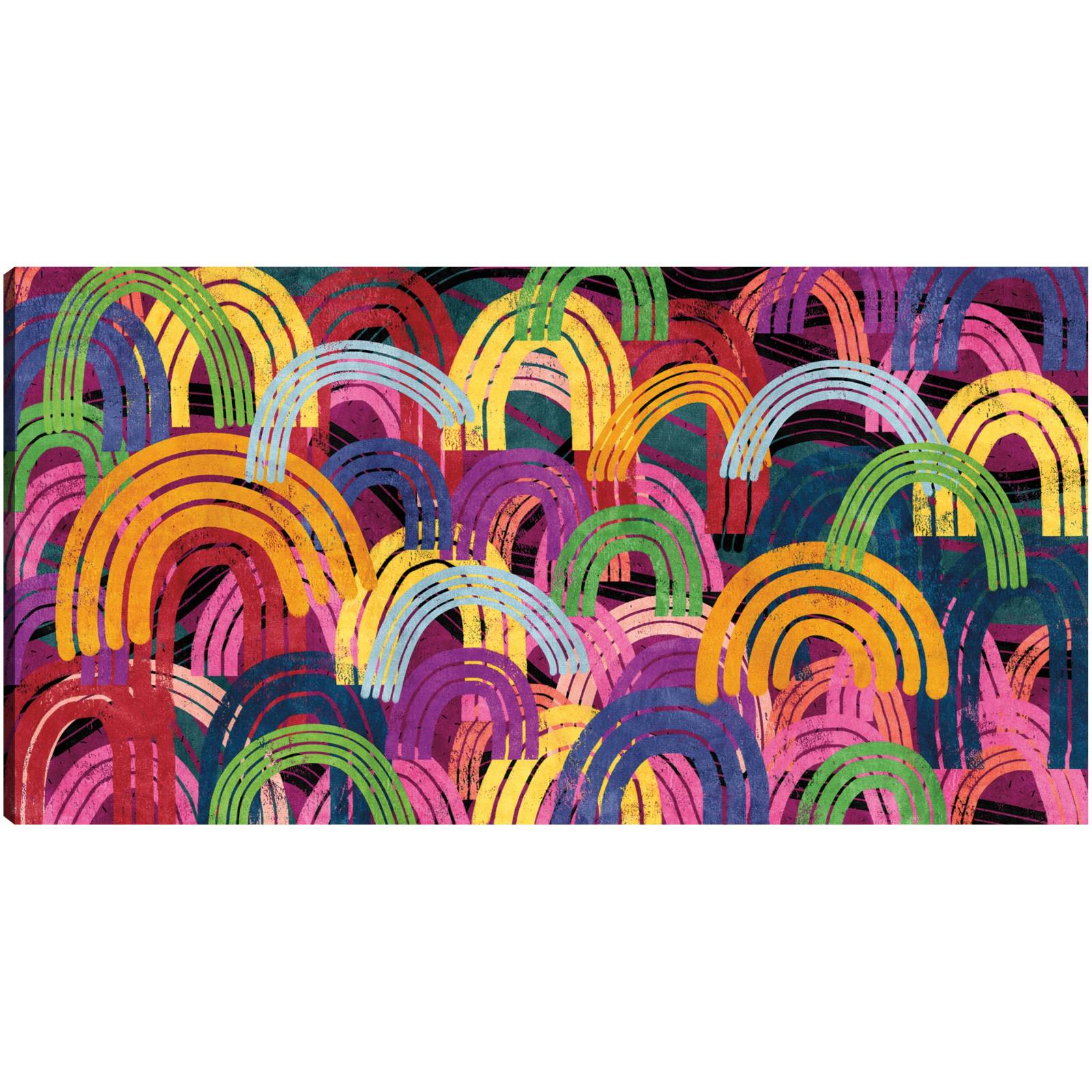 cuadro decorativo fiesta arcoiris