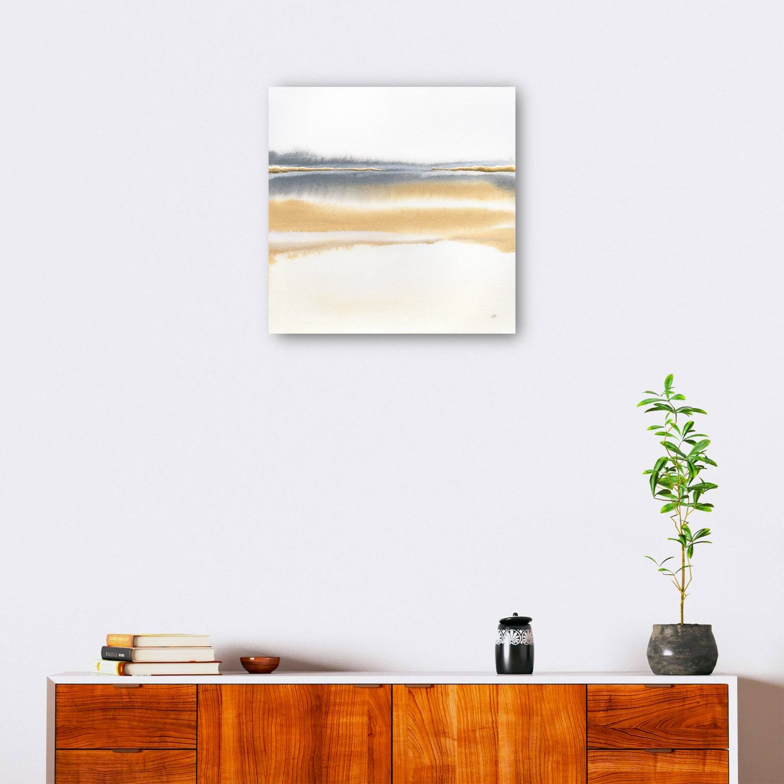 cuadro decorativo Beige y Oro II