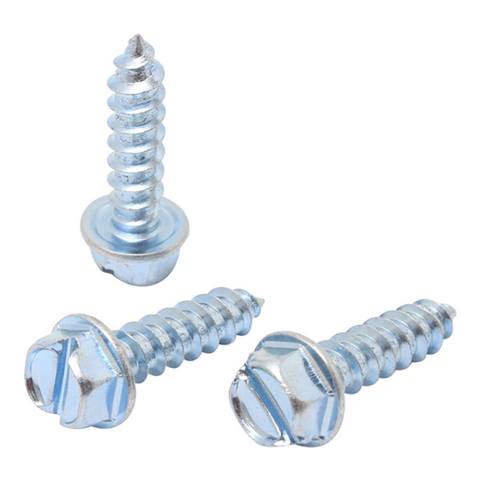 25 Tornillos Hexagonal Ranurado 3.3 X .64 Cm Plata