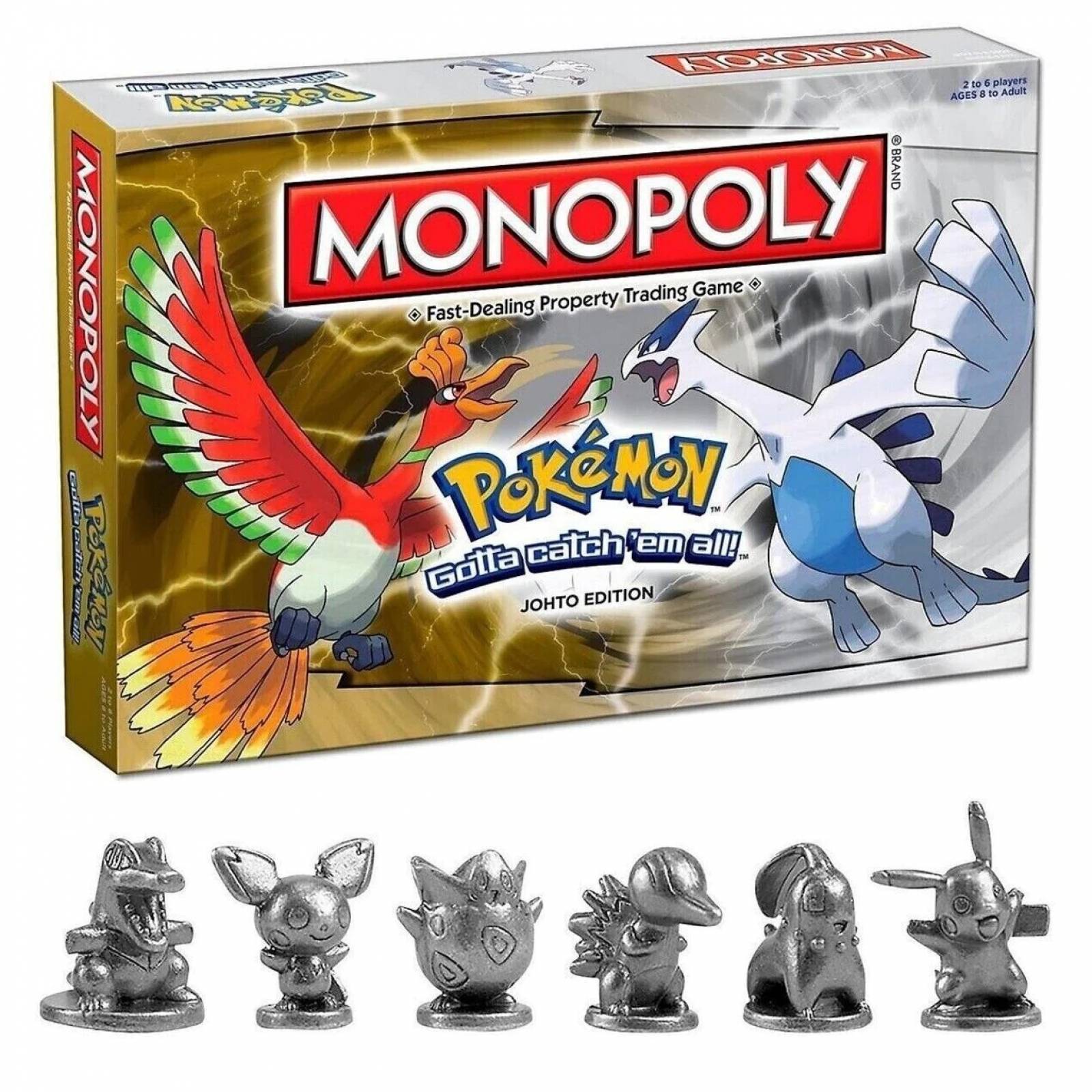Juego De Mesa Monopoly Edición Especial Pokémon Johto En Inglés