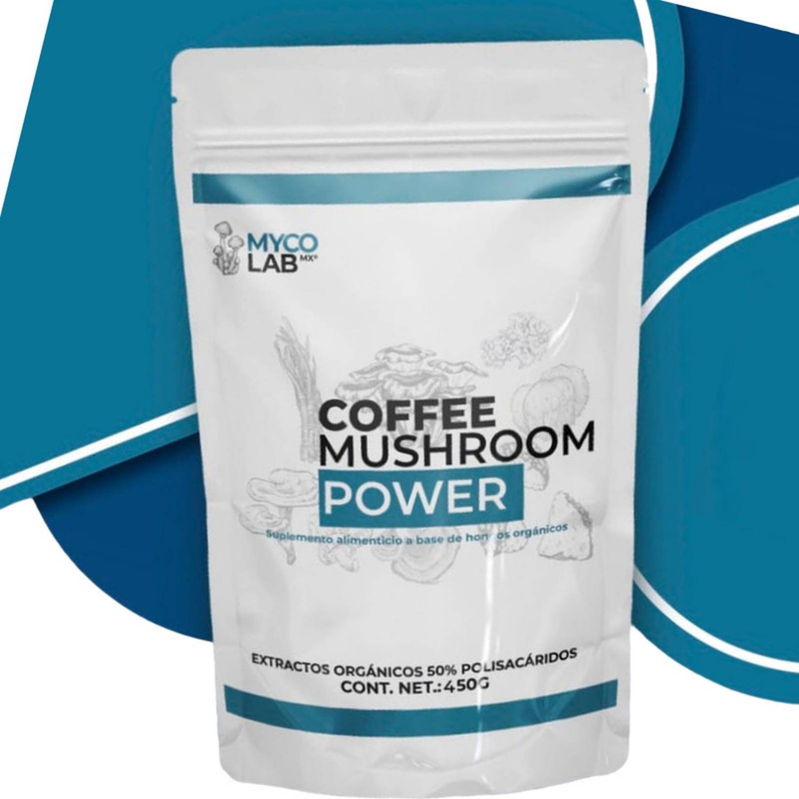 Cafe Soluble en Polvo extracto de Hongos organico medicinal