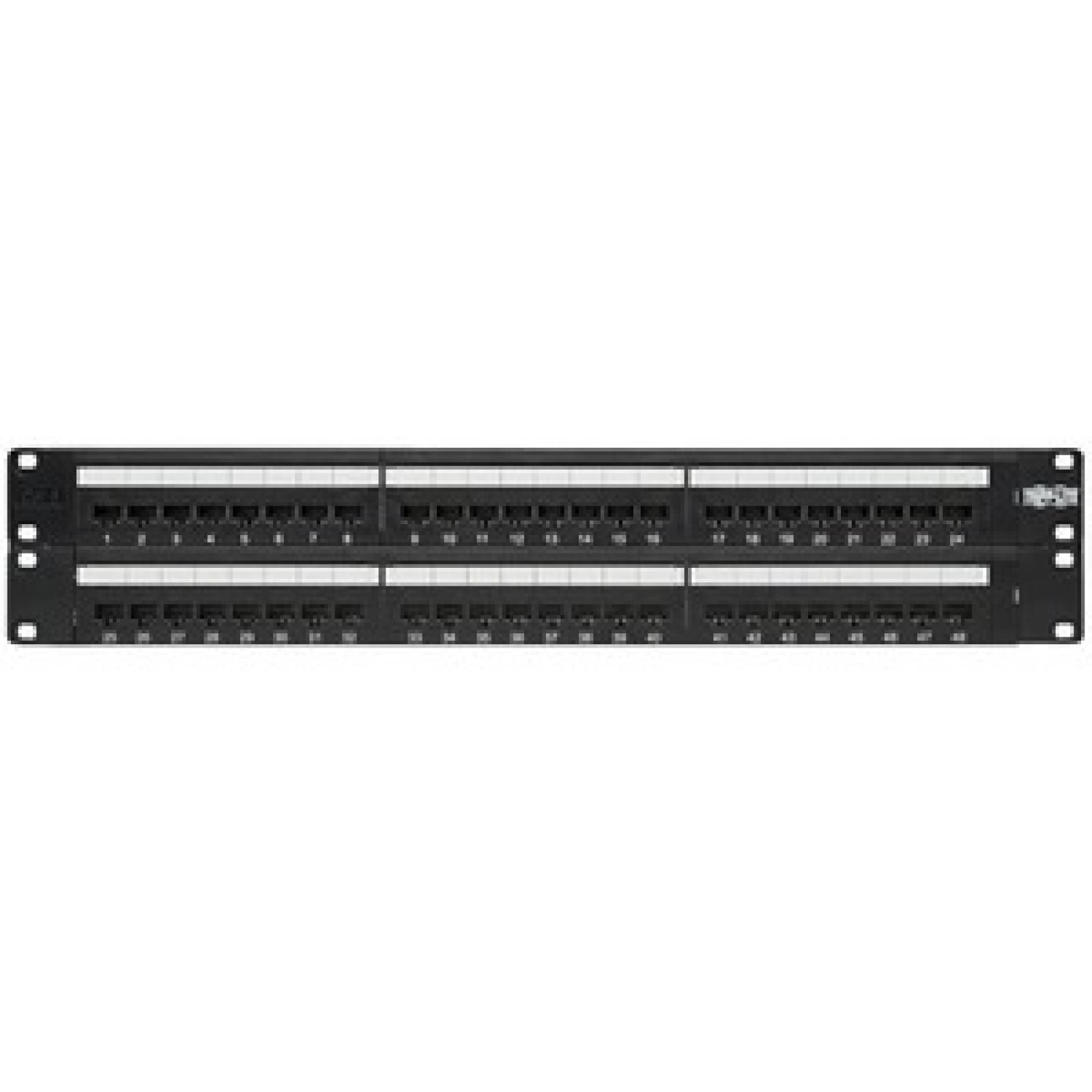 Tripplite Patch Panel de Conexión 48 Puertos Cat6 / Cat5 568B 1U para ...