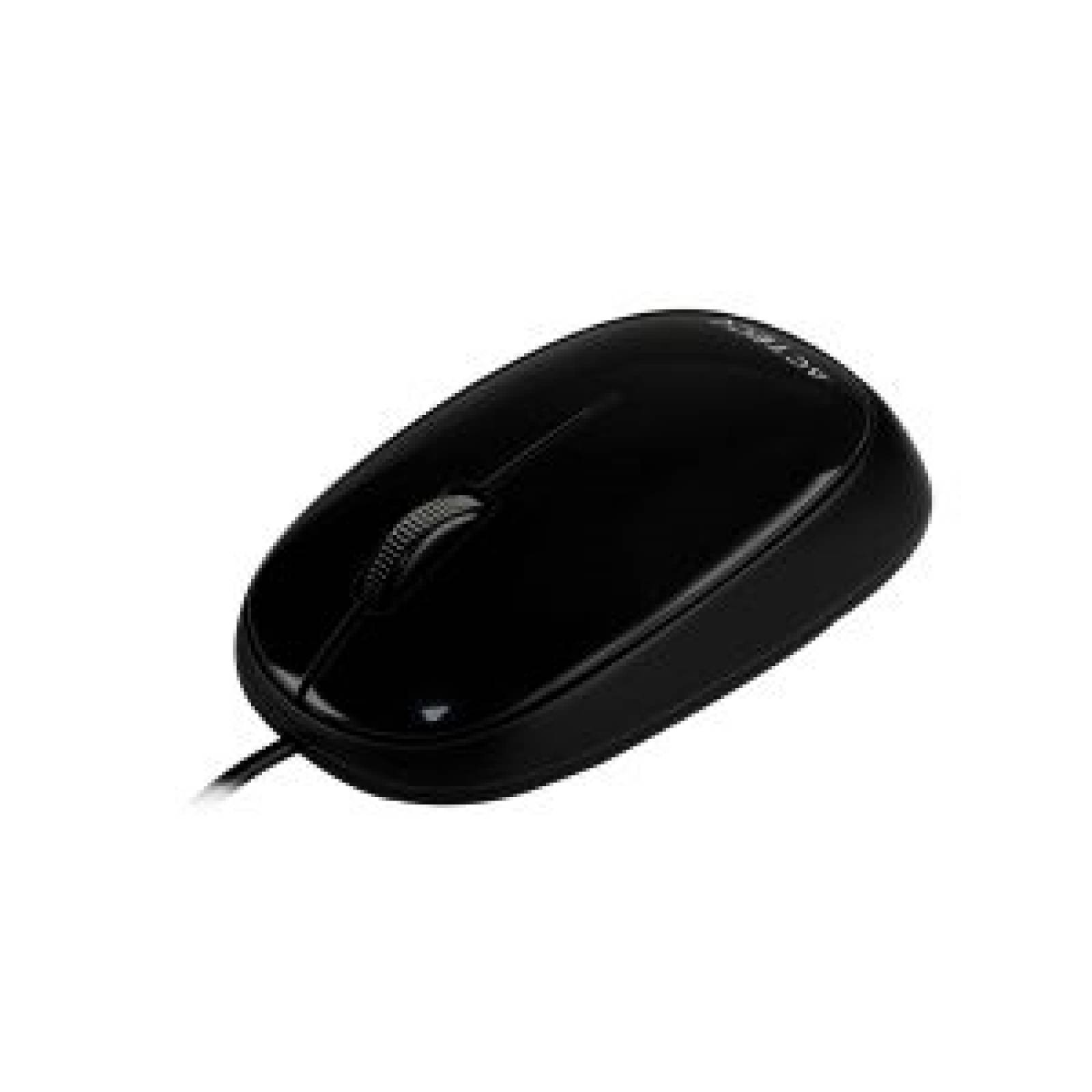 Acteck Mouse Compacto y Ergonomico Entry 110 Alambrico USB 1200 Dpi Negro