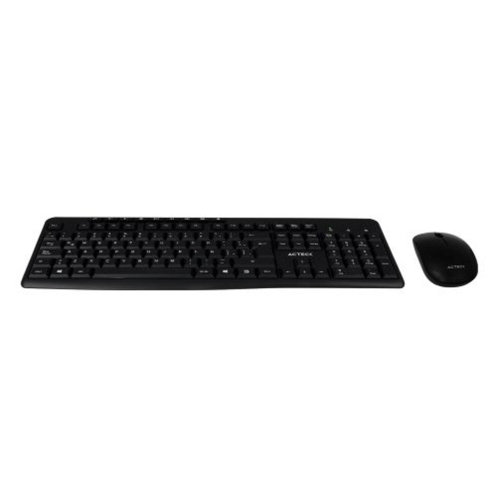 Acteck Combo 2 en 1 Creator MK450 Teclado Multimedia y Mouse Inalambrico 2.4 Ghz 1200 Dpi Negro