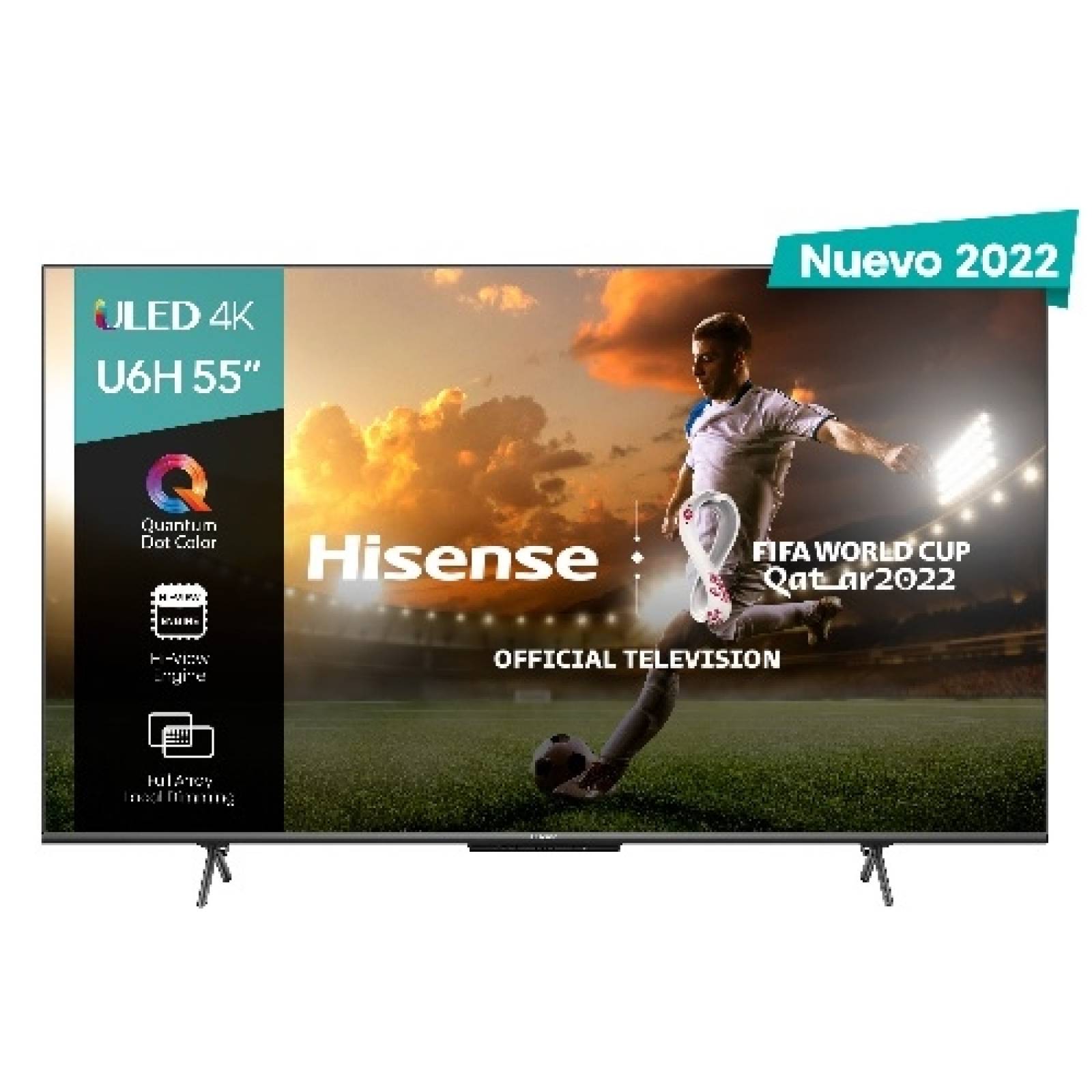 Hisense Smart LED-LCD TV Hisense U6H 55U6H 139.7cm - 4K UHDTV - Negro ...