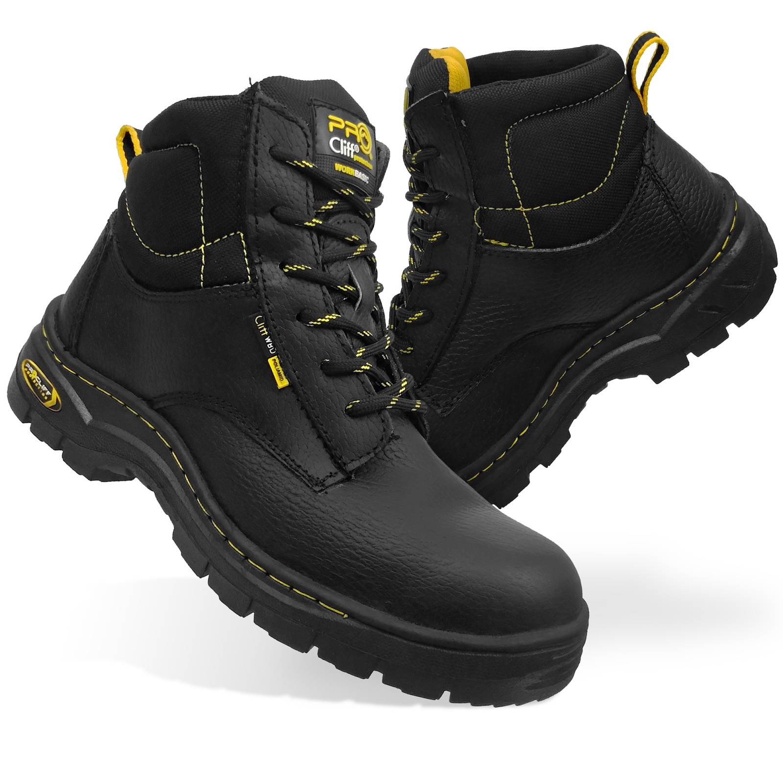 Bota De Trabajo Industrial Cliff 5303 Casco Dieléctrica NEGRO FLOTHER PRO