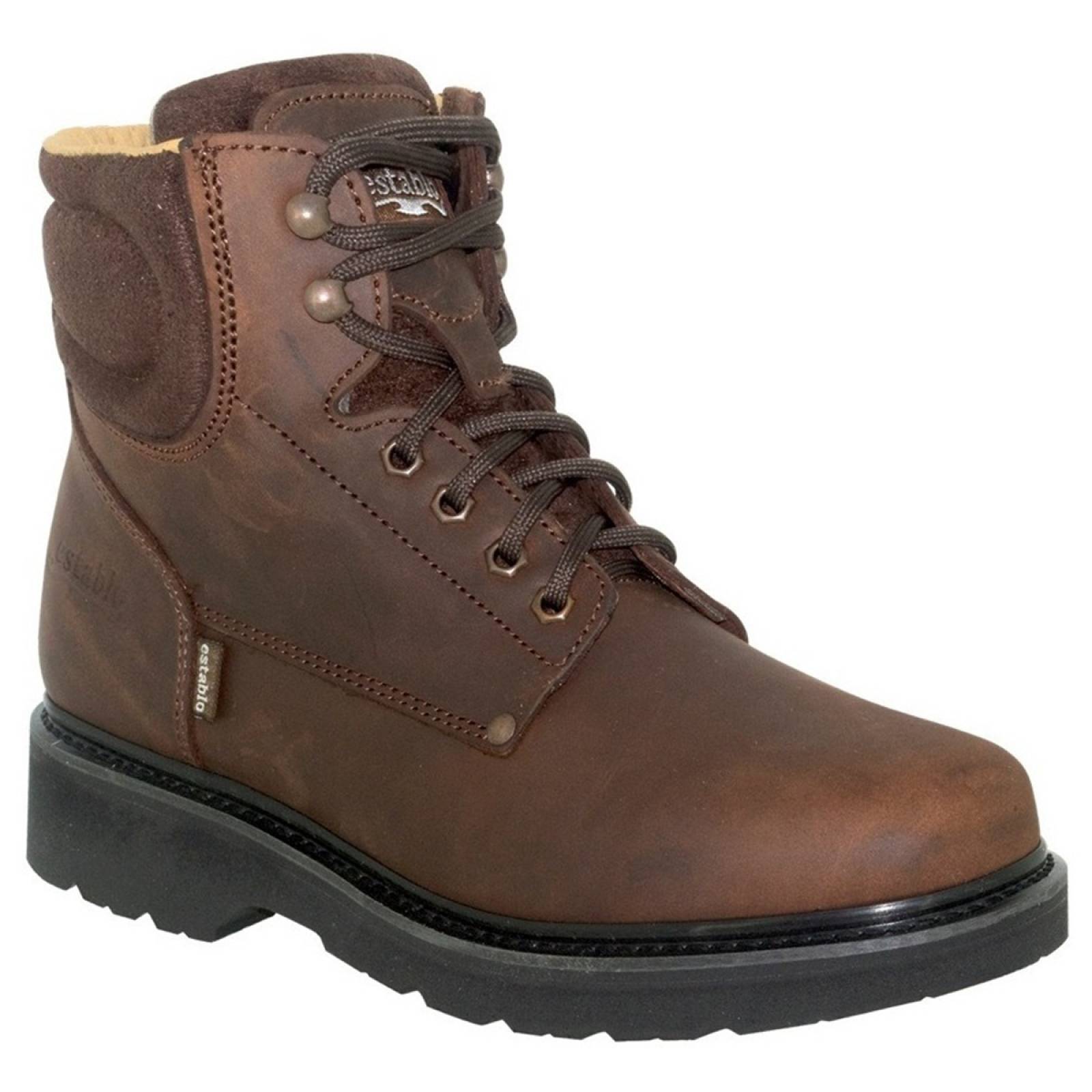 Bota Industrial De Trabajo Establo Modelo 506 Café Crazy
