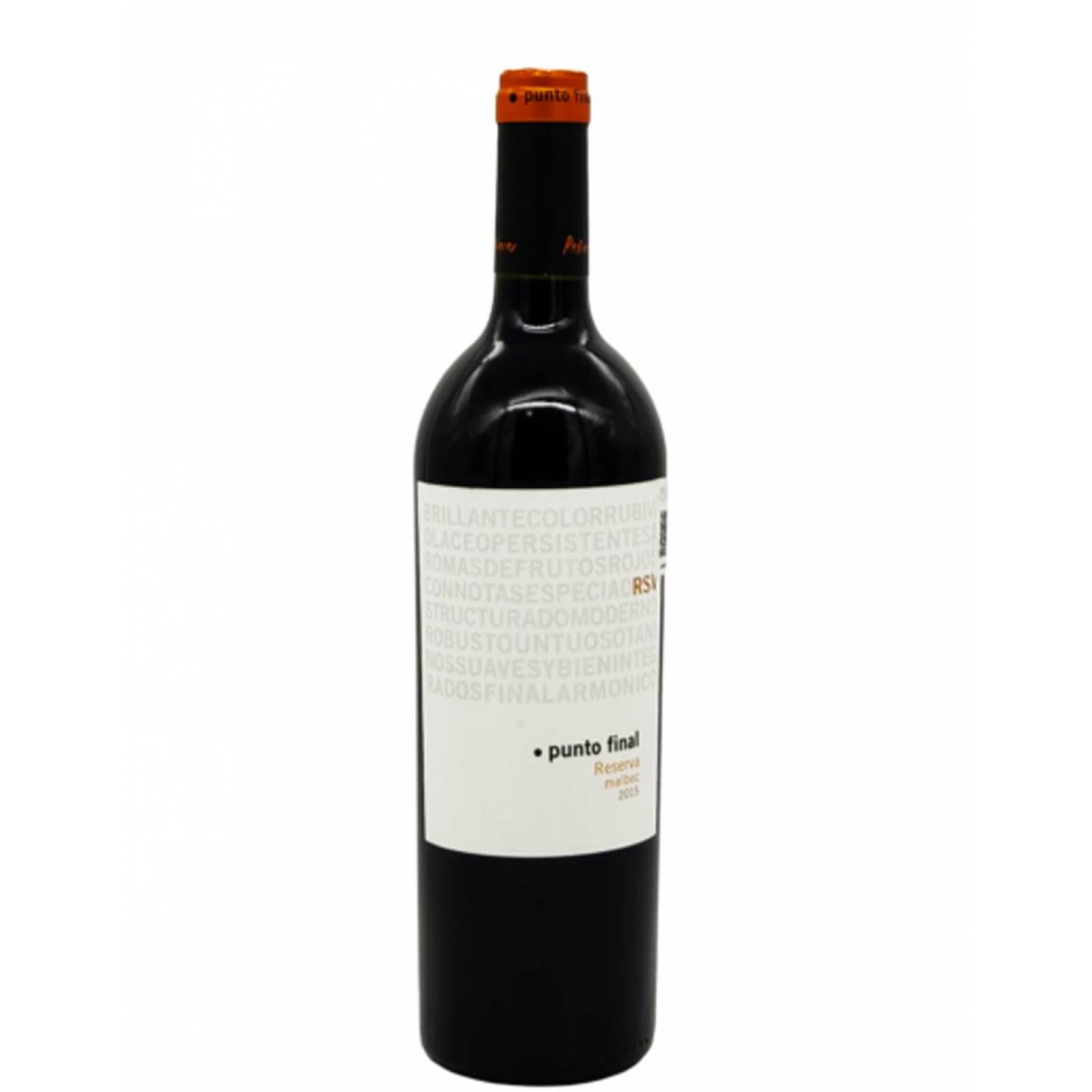 Vino Tinto Punto Final Reserva Malbec 750 ml