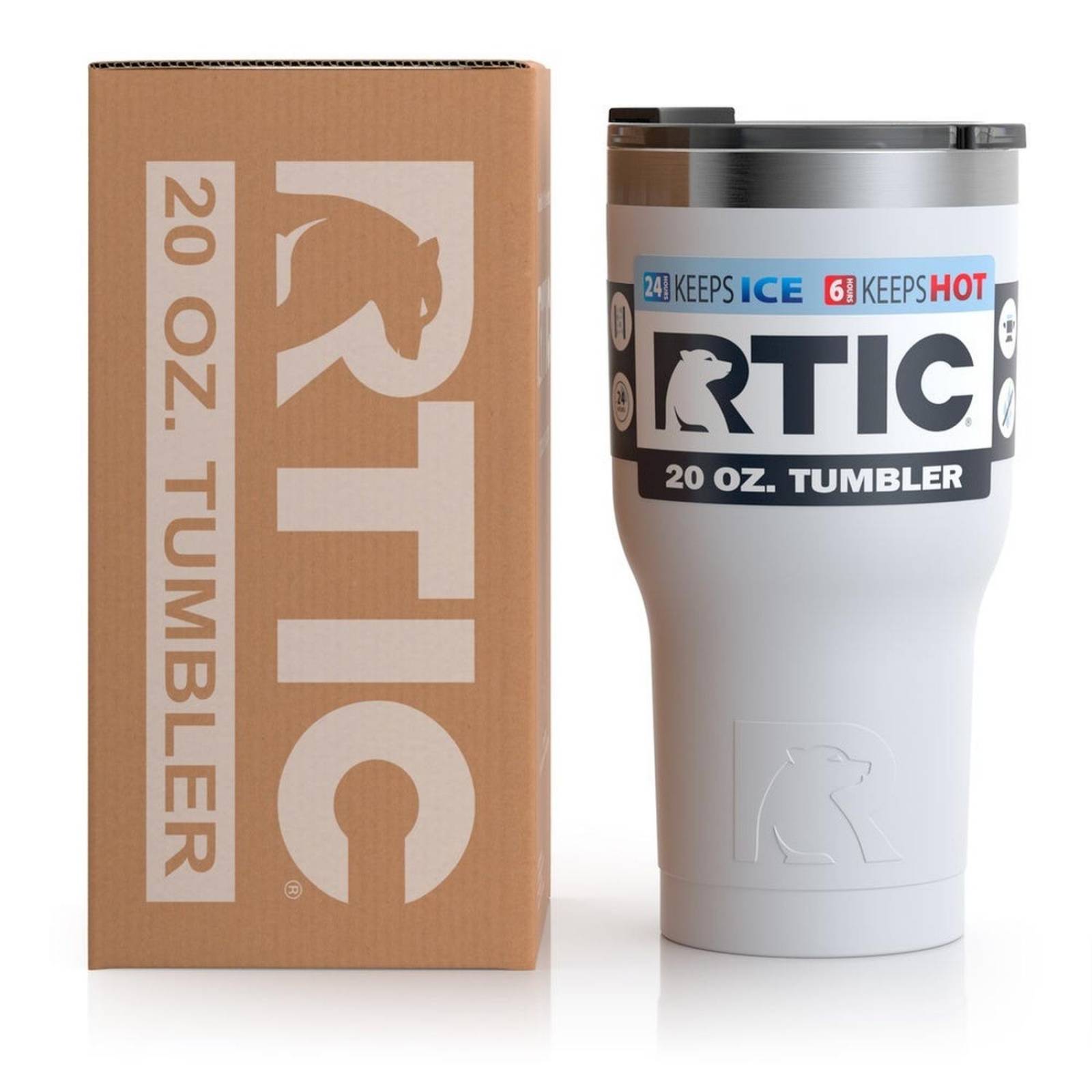 RTIC Tumbler 20 oz White - Blanco