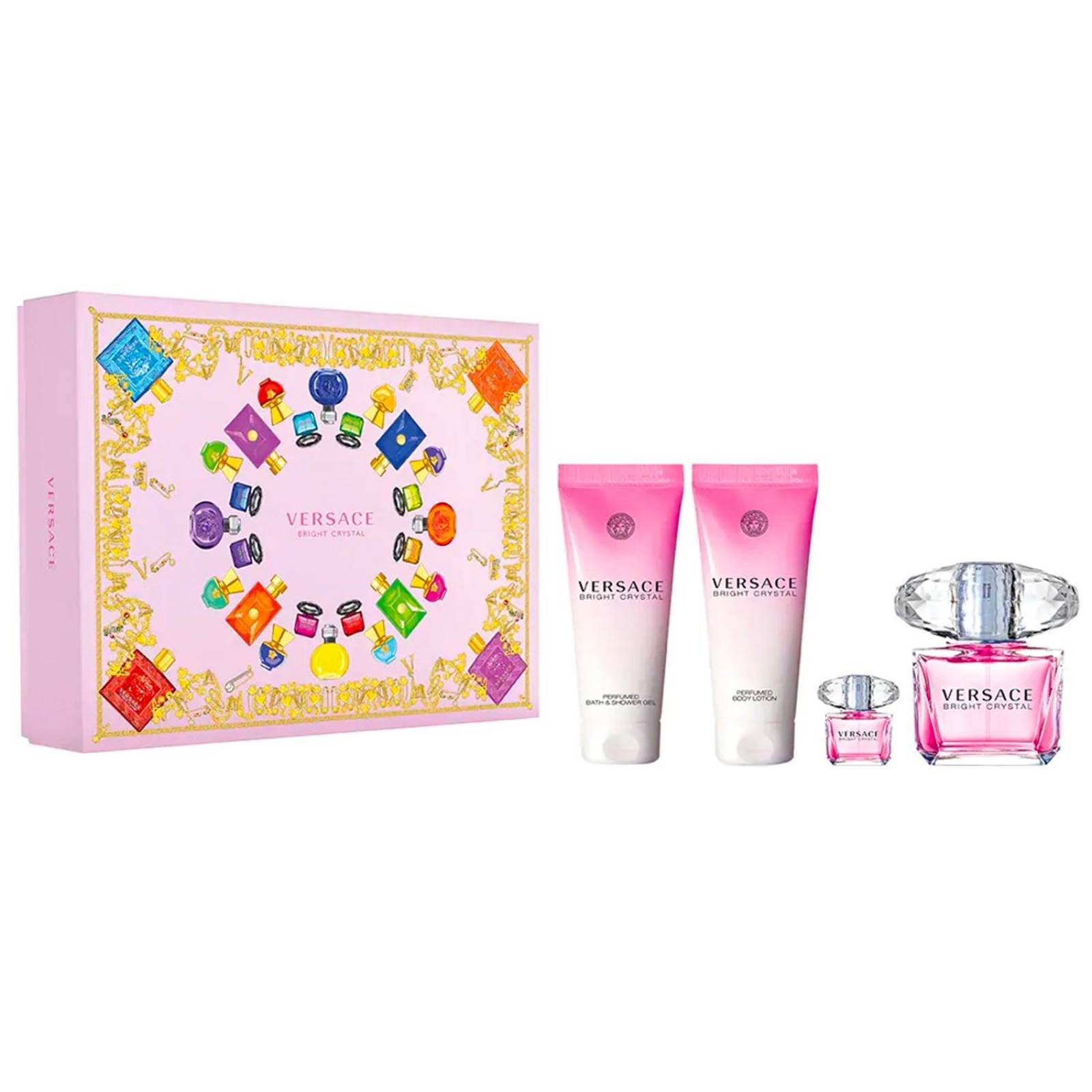 Set Bright Crystal de Versace 4 piezas EDT