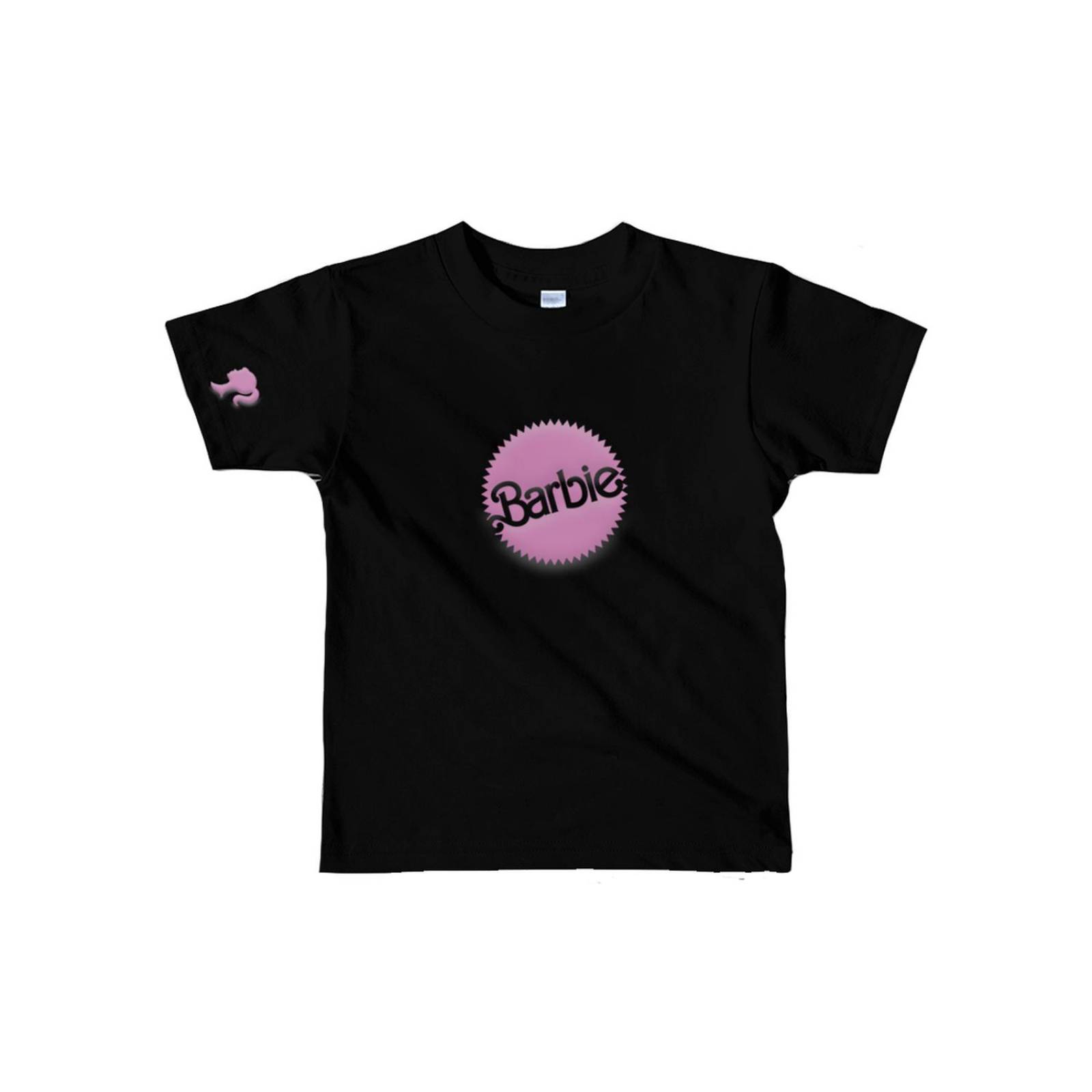 Playera de Barbie con diseño en 3D Negra para niña