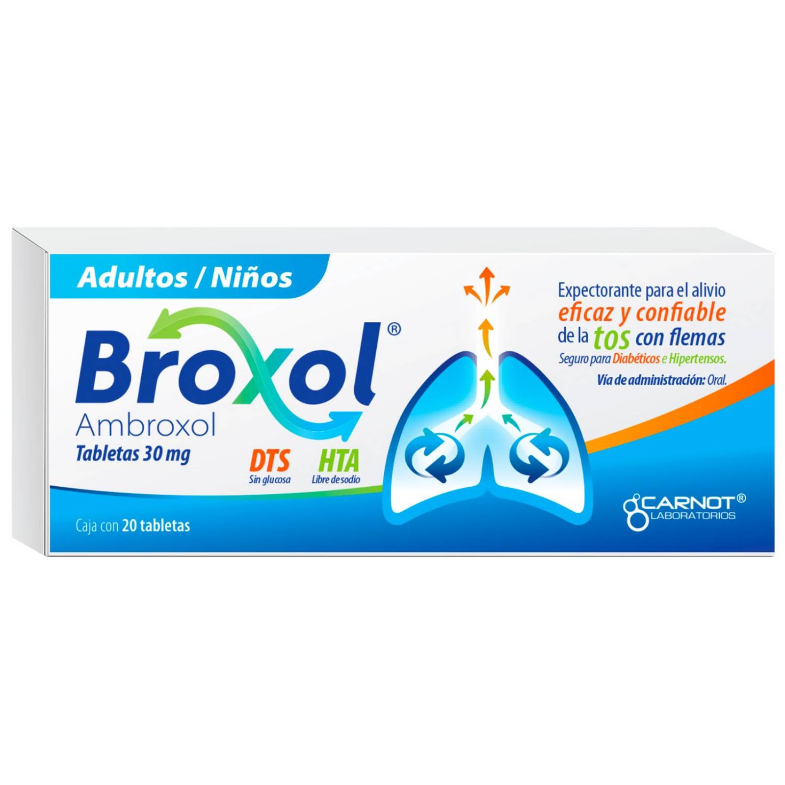 Ambroxol Broxol 30 mg 20 tabletas