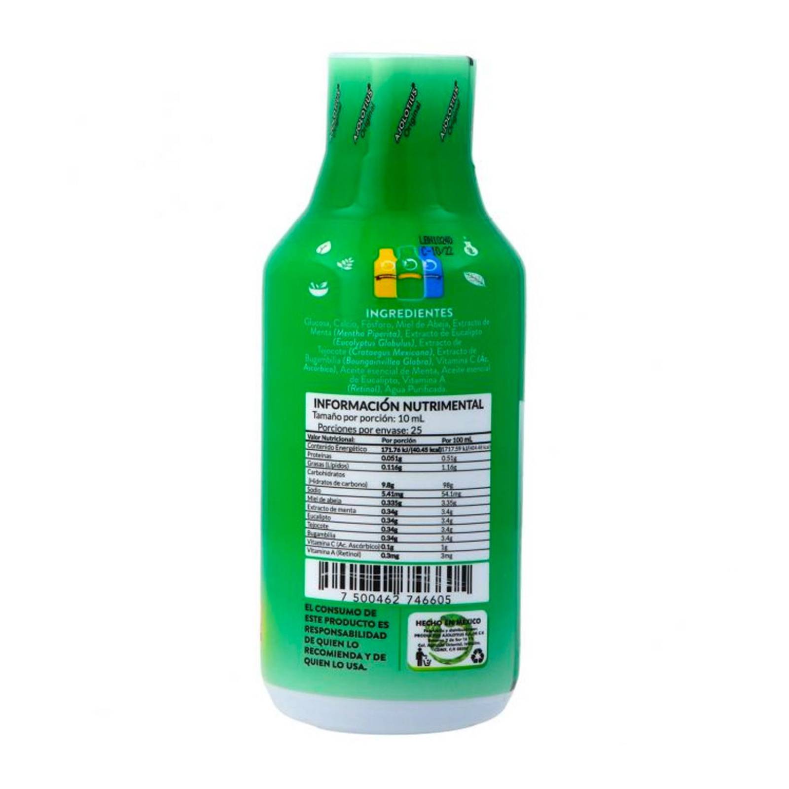 Jarabe Ajolotius con Miel 250 ml