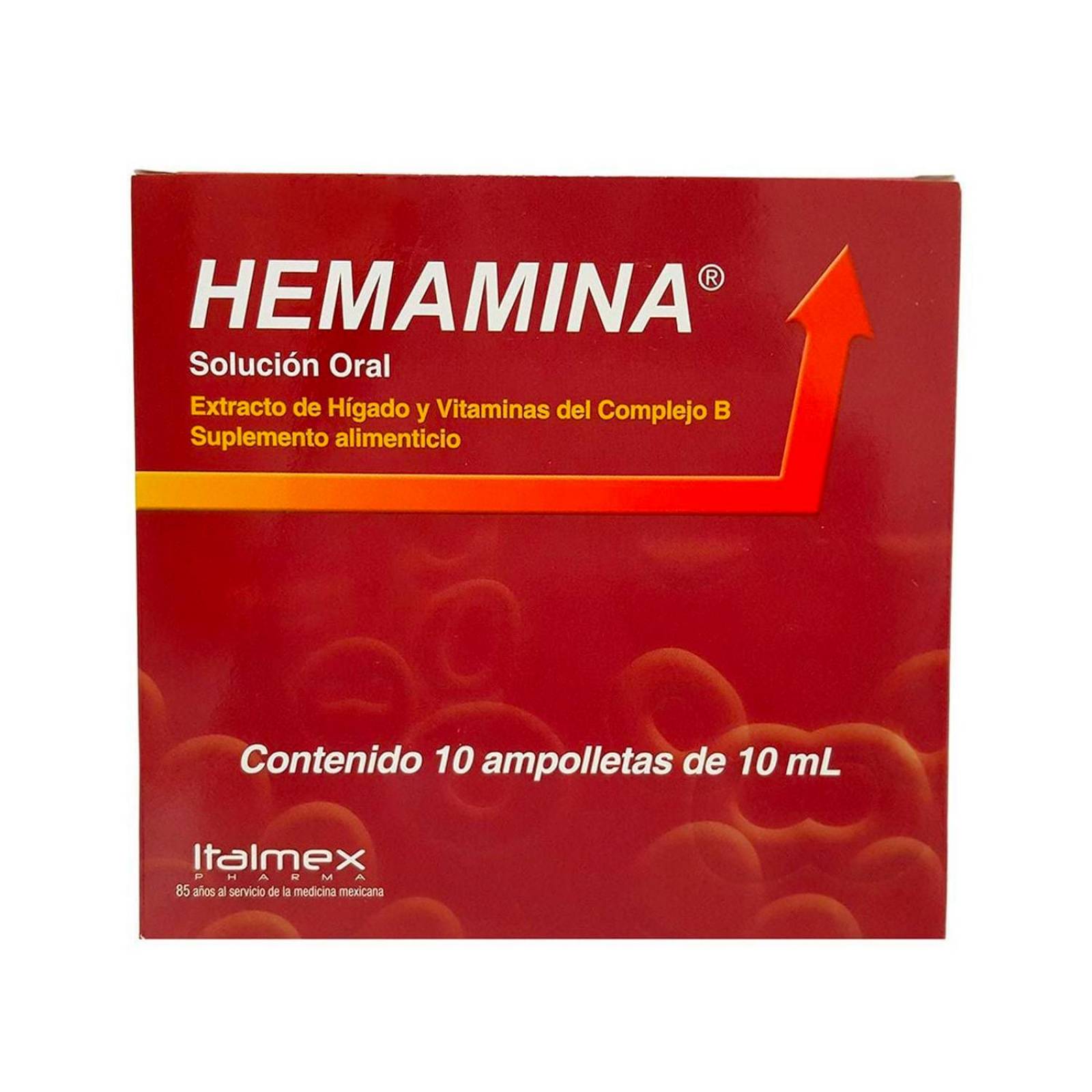 Suplemento Alimenticio Hemamina 10 Ampolletas de 10 ml