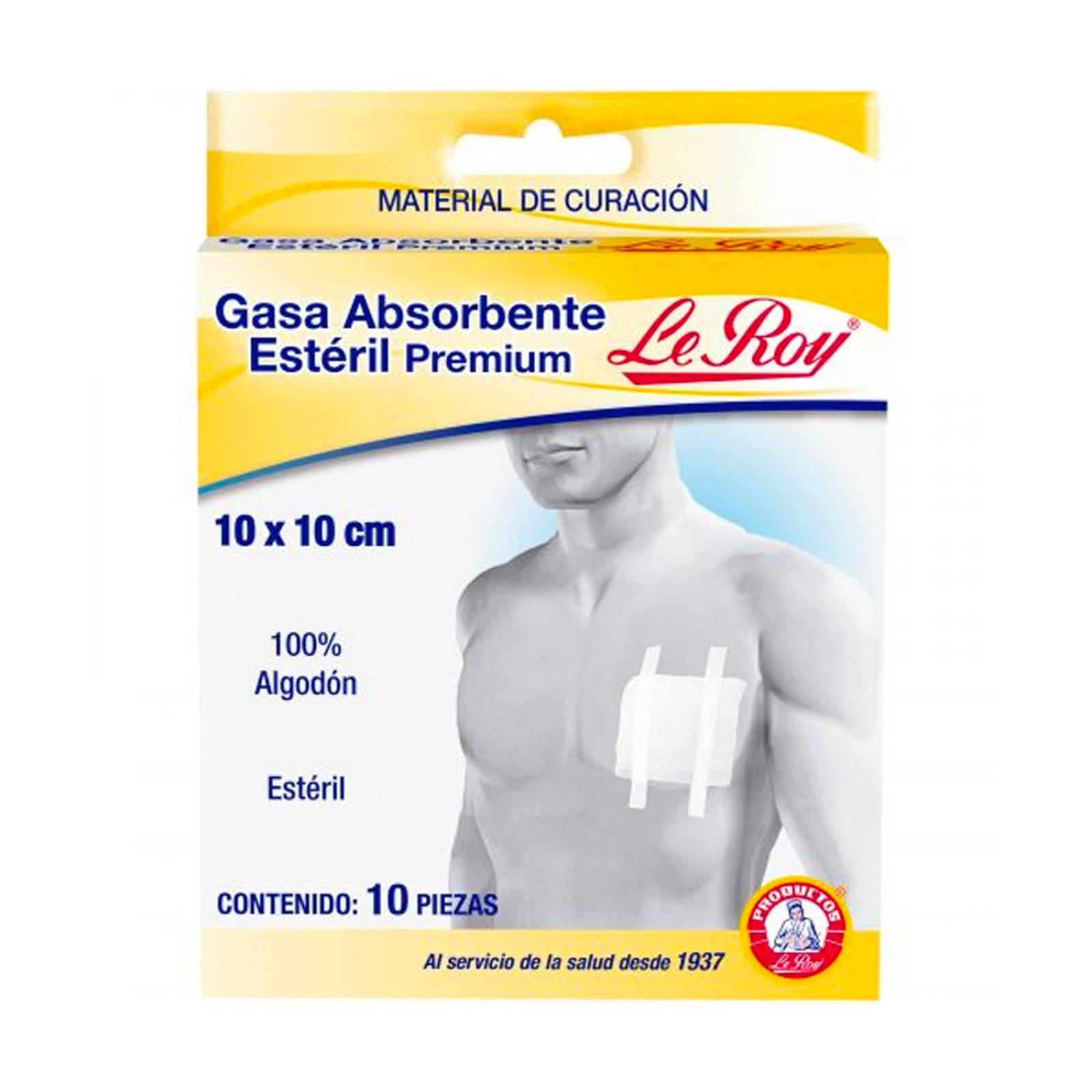 Gasa Le Roy 10x10 cm 10 piezas