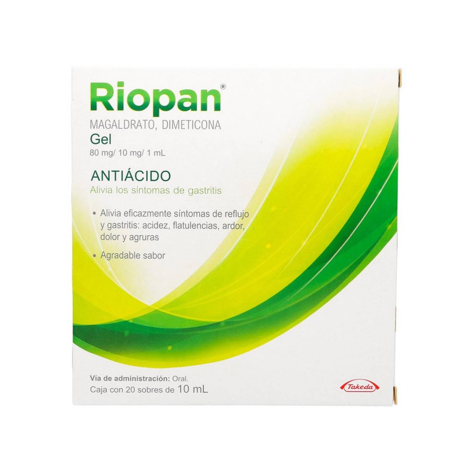 Gel Riopan 20 sobres 10 ml c/u