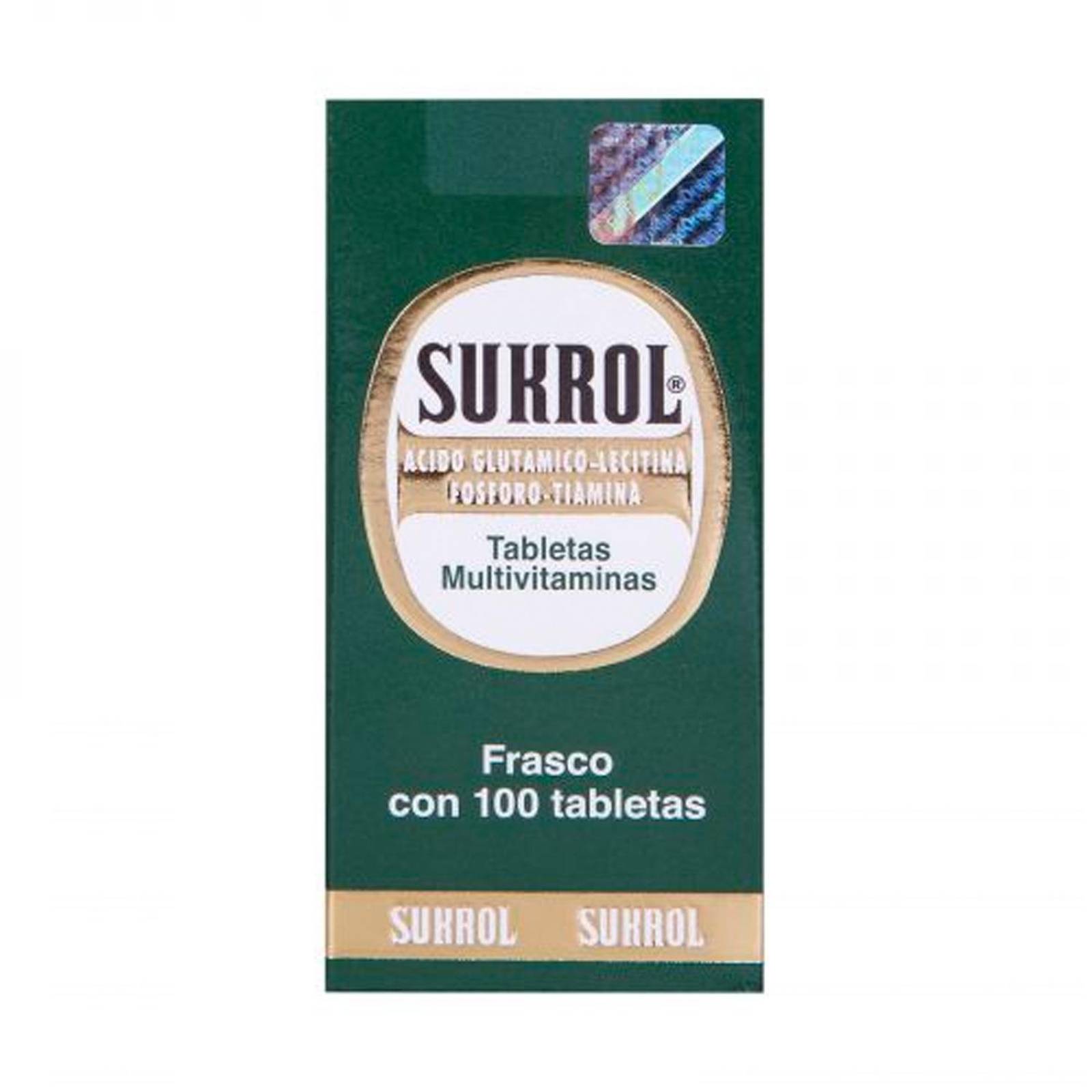 Multivitaminas Sukrol 100 Tabletas