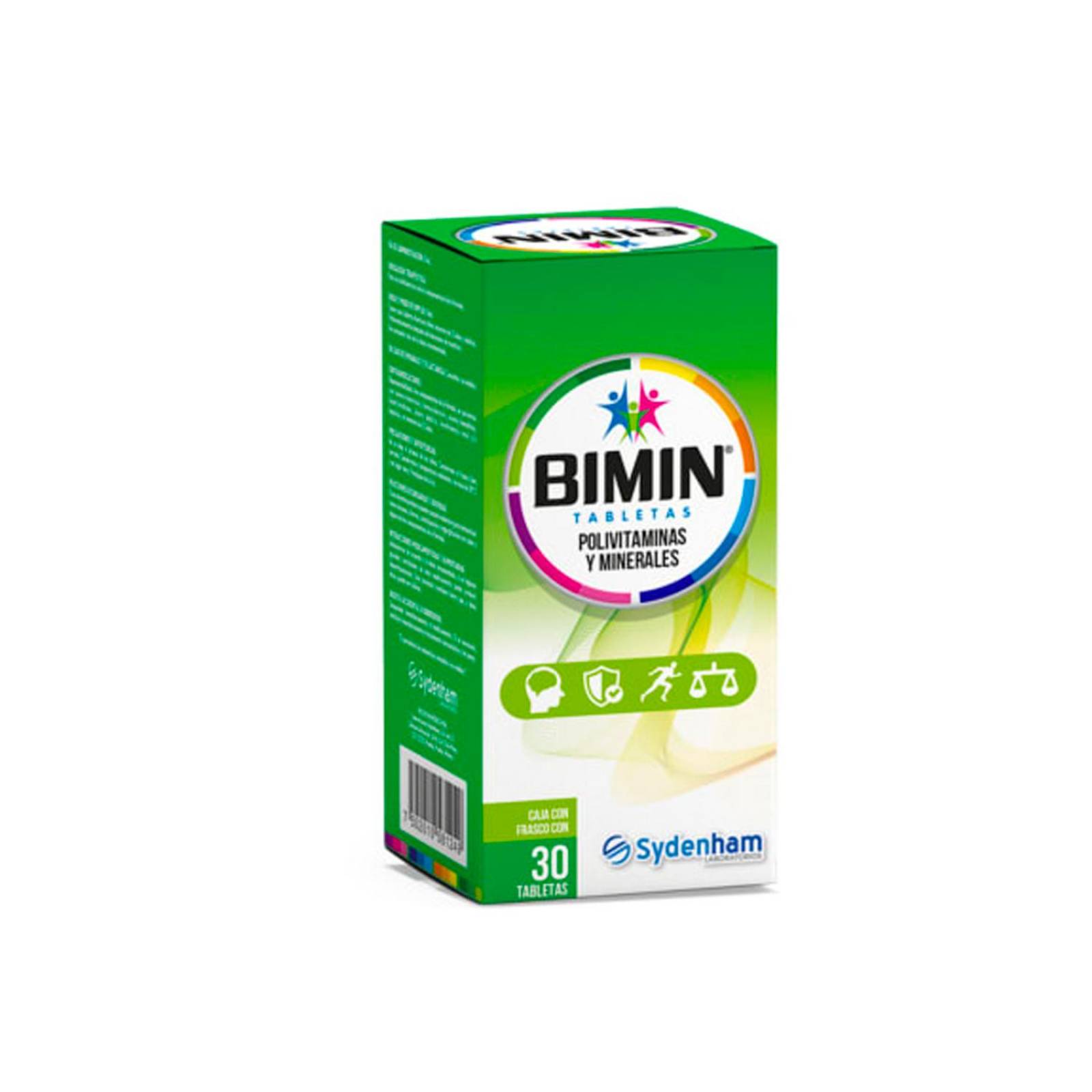 Tabletas Bimin Polivitaminas 30 Tabletas