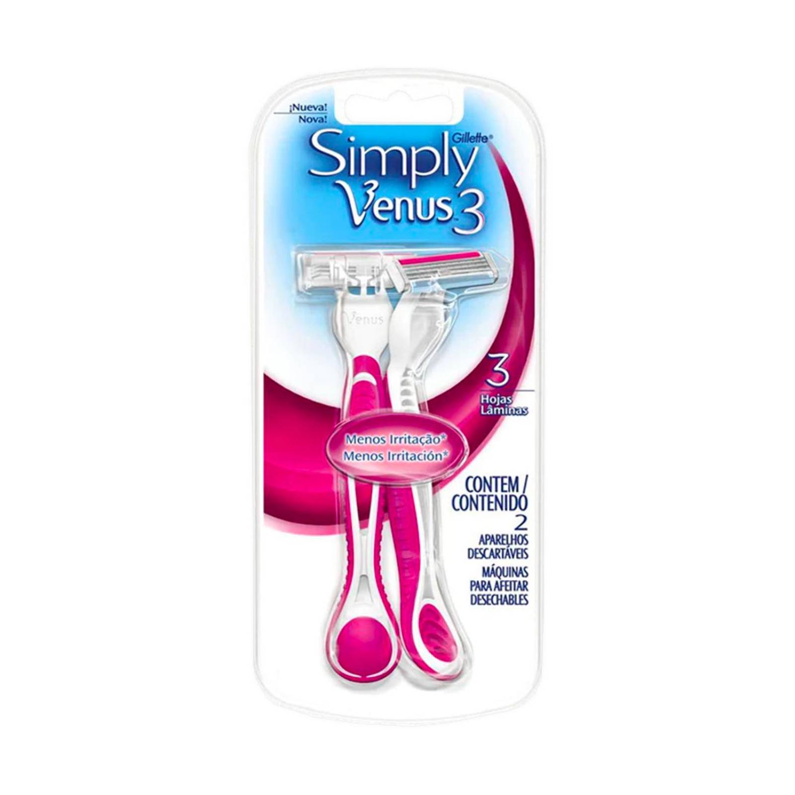Rastrillo Desechable Gillette Venus Simply 2 piezas